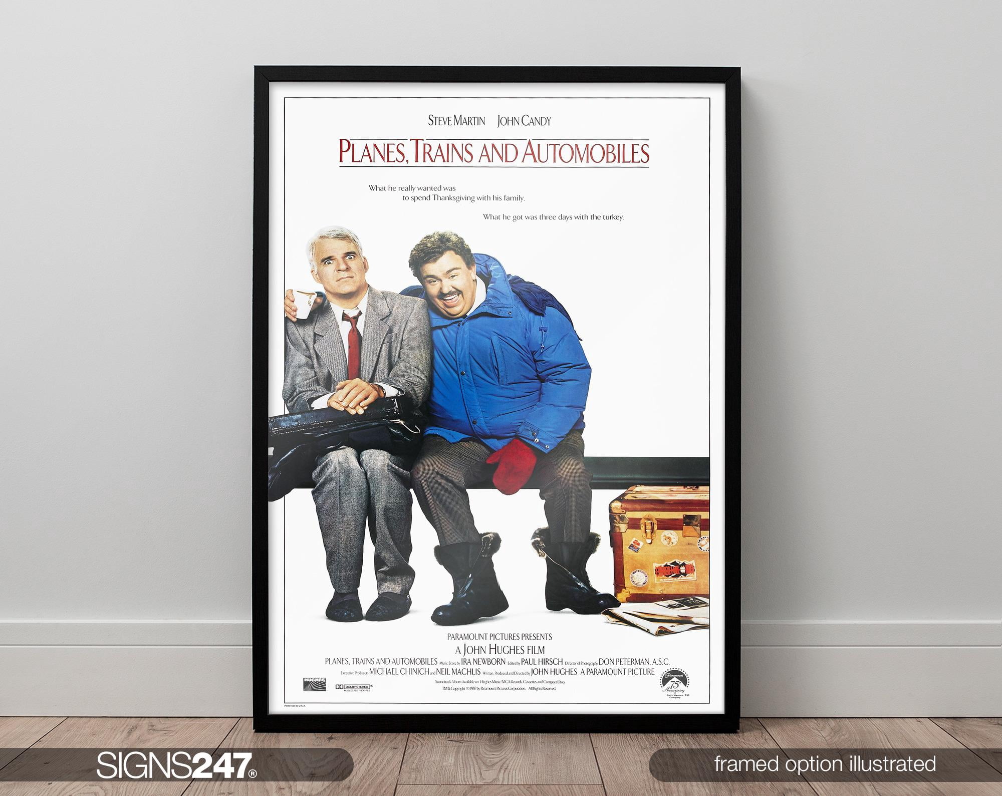 Planes Trains And Automobiles 80's John Candy Steve Martin Movie Poster ...