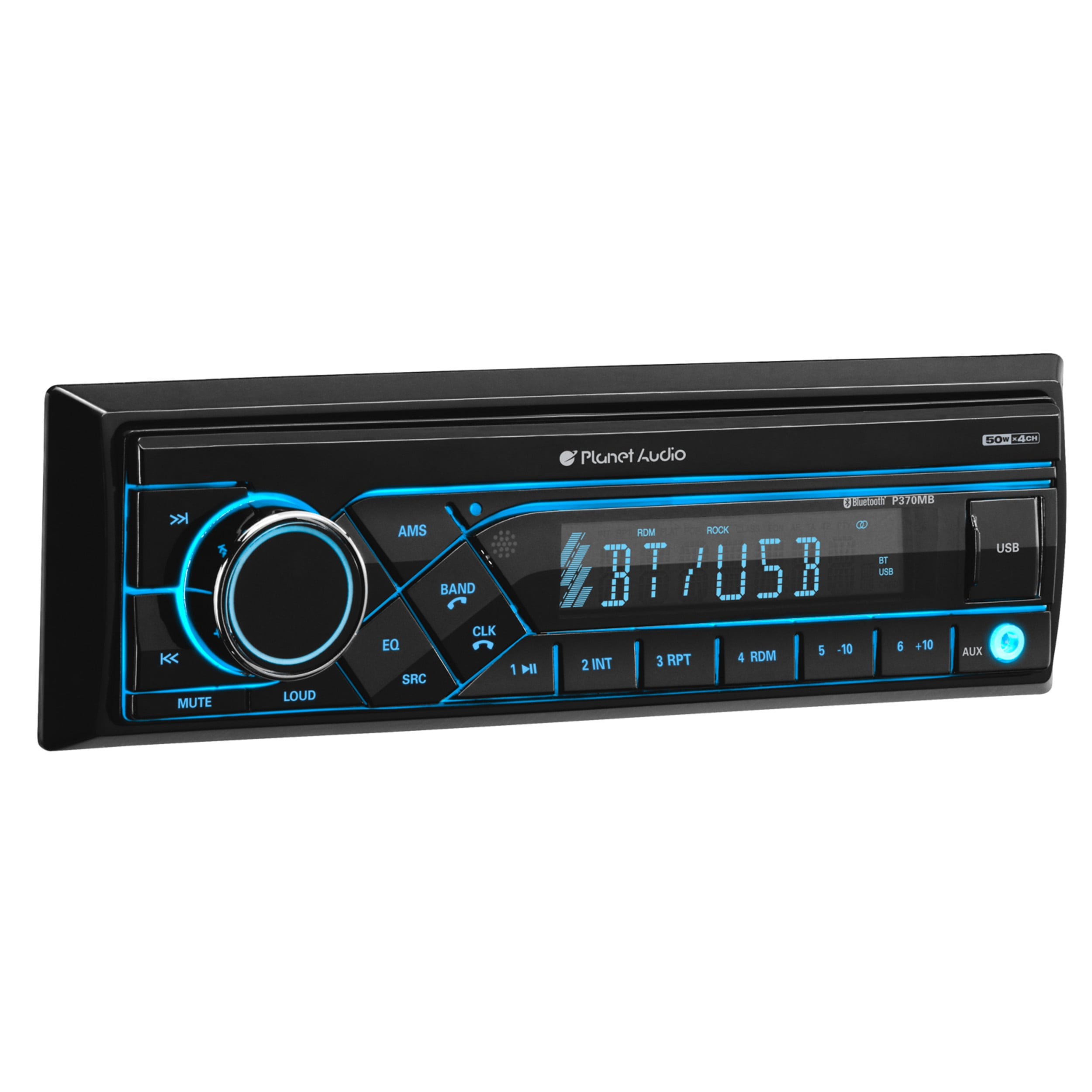 Planet Audio P370MB Car Stereo System - Single Din, Bluetooth Audio and ...