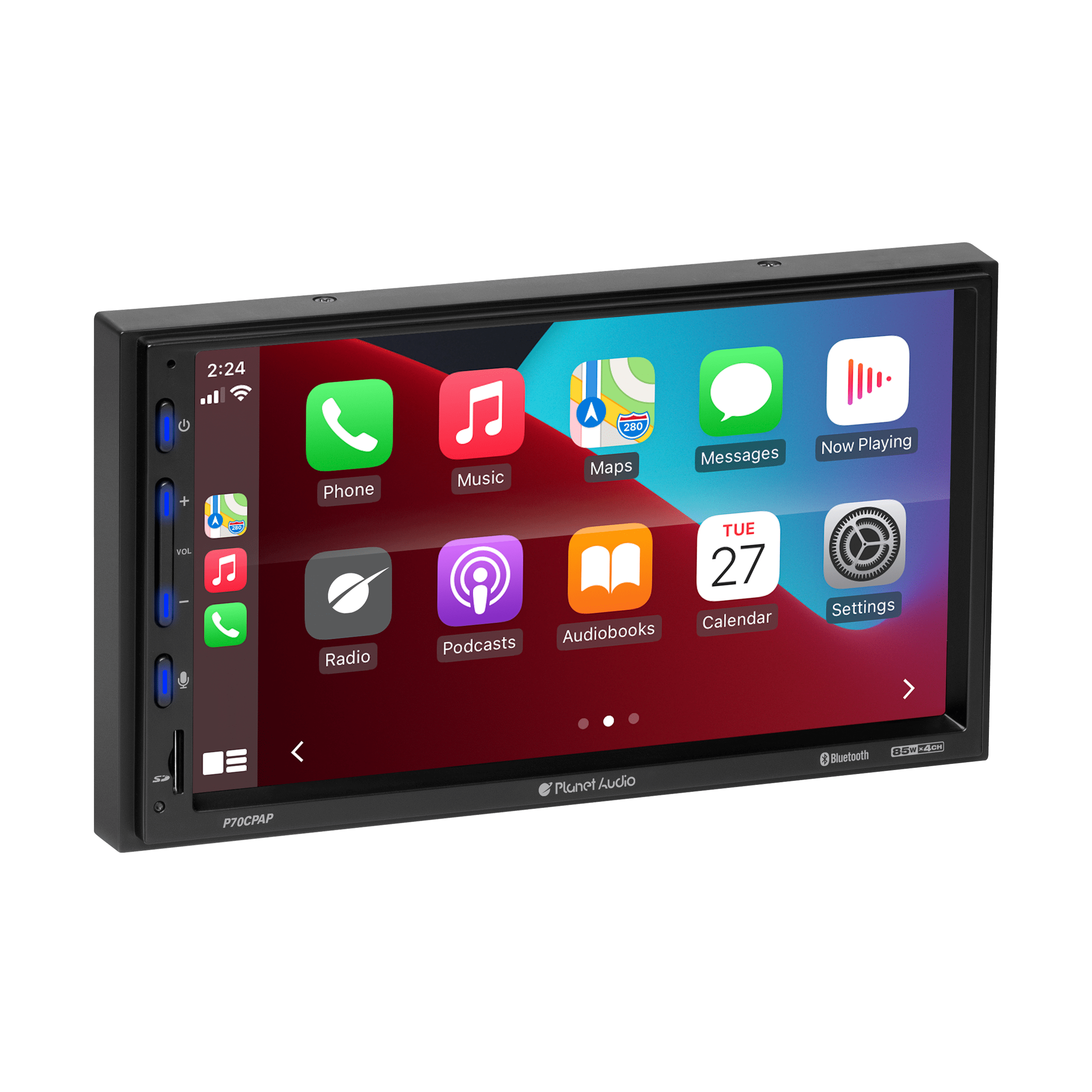 Planet Audio P70CPA-CP 7” CarPlay Android Car Stereo - Walmart.com