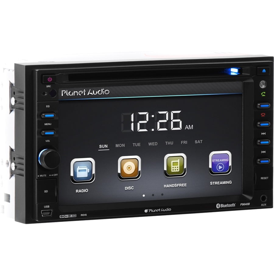 Planet Audio P9640B 6.2” Touchscreen Stereo Car DVD Player, Bluetooth ...