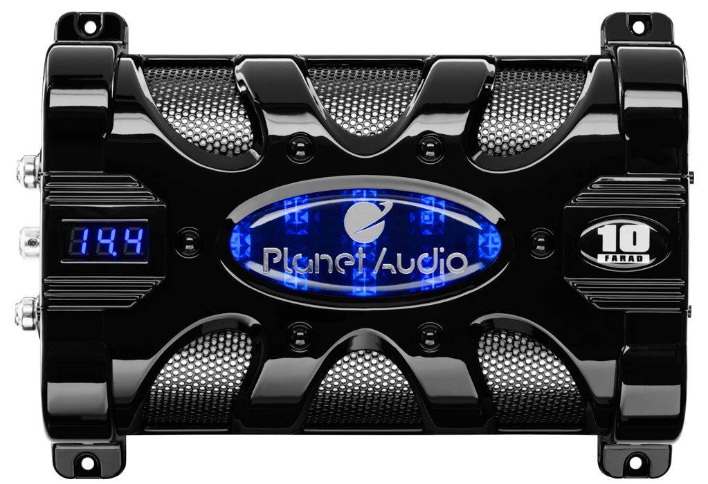 Power Acoustik PC1.5F 1.5 Farad DIgital Car Capacitor + 4 Gauge Amp ...