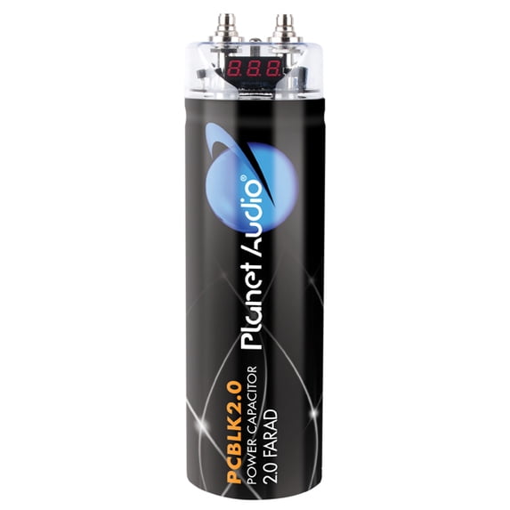 Planet Audio, Car Digital Capacitor, PCBLK2.0, 2 Farad with LED ...