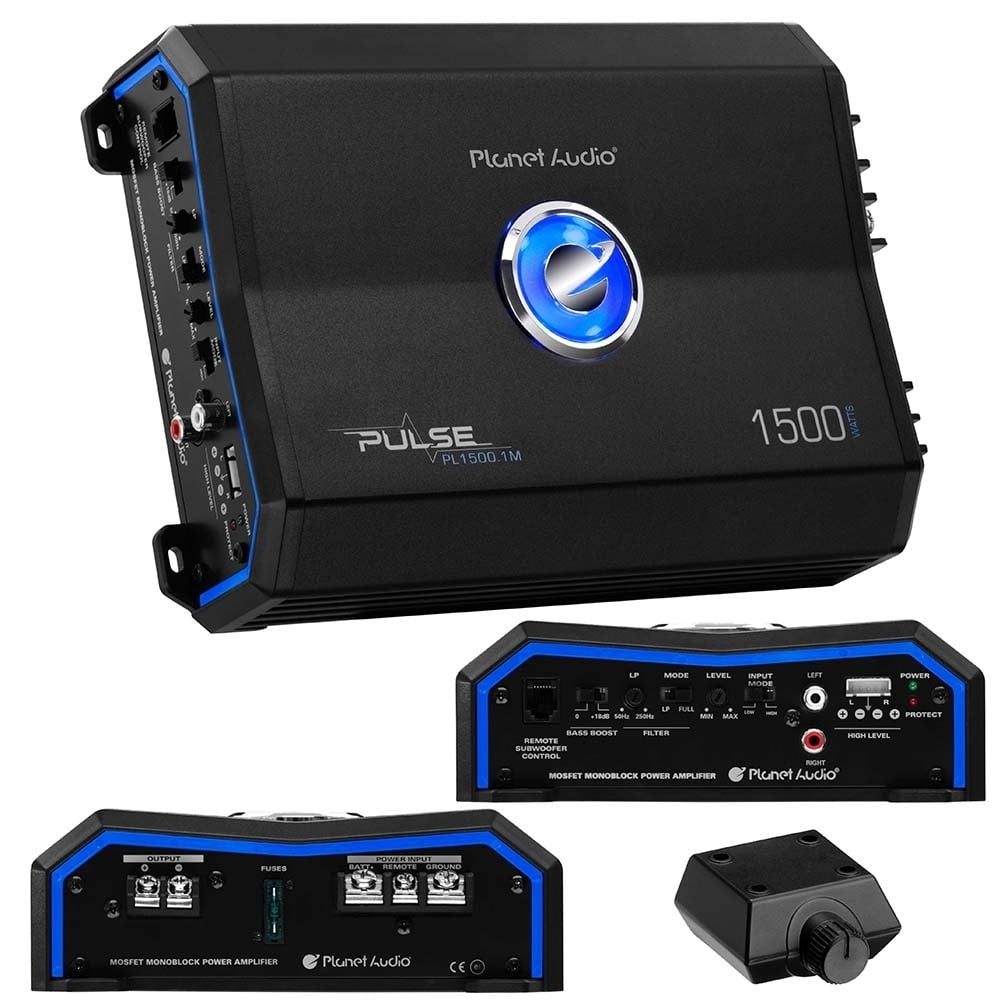 Planet Audio PL1500 Monoblock Car Amplifier 1500 Watts 2/4 Ohm Class A ...