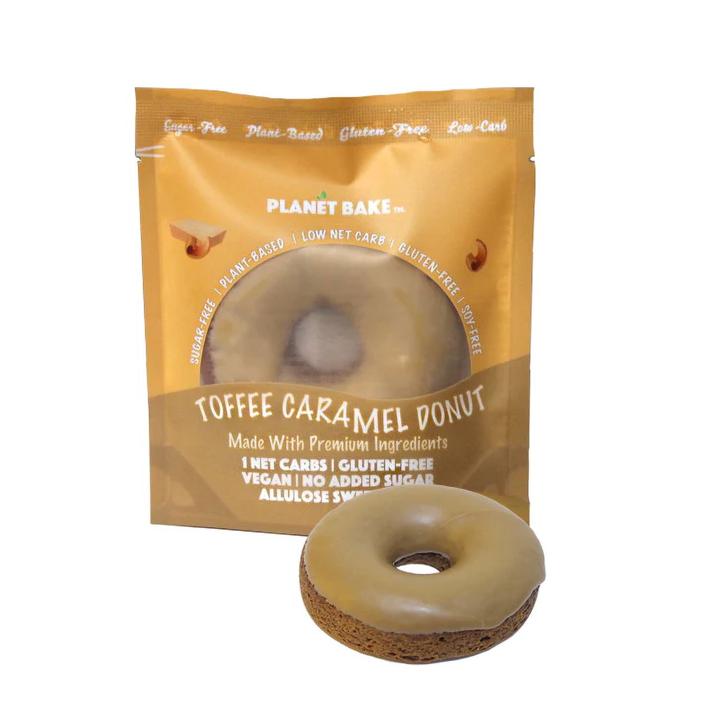 Planet Bake Donut - Toffee Caramel Donut x1 - Walmart.com