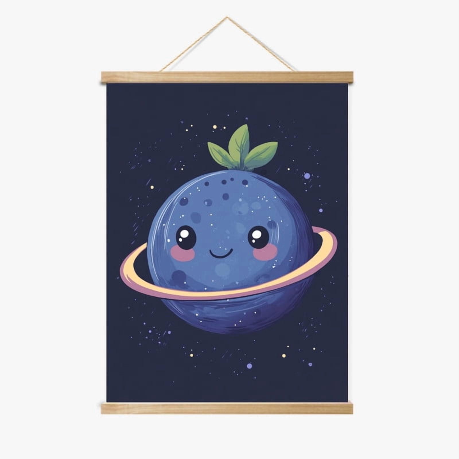 Planet Blueberry Magnetic Wood Frame Hanger by Dancing Littles Jungle ...