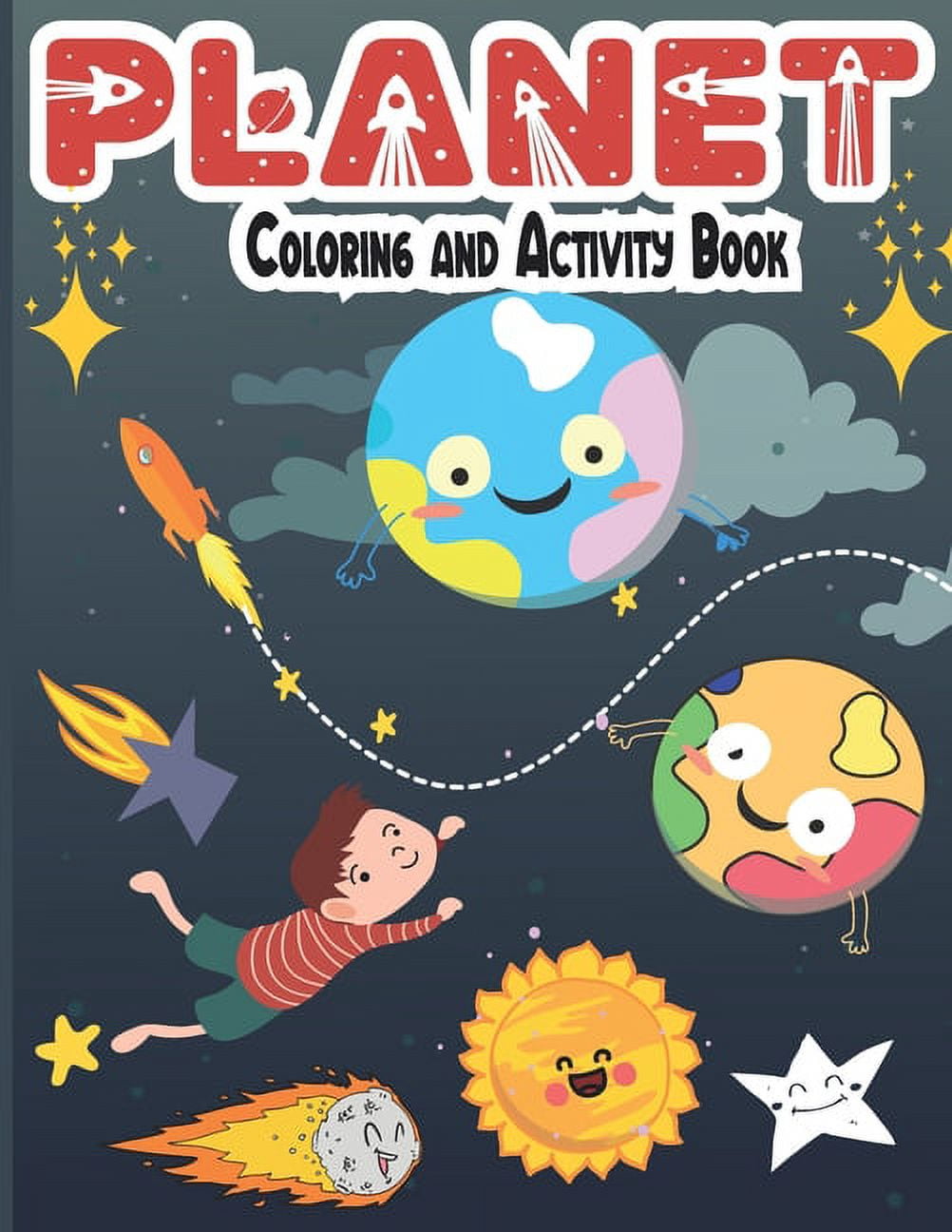 Planet Coloring and Activity Book: Fun Space coloring with Planets ...