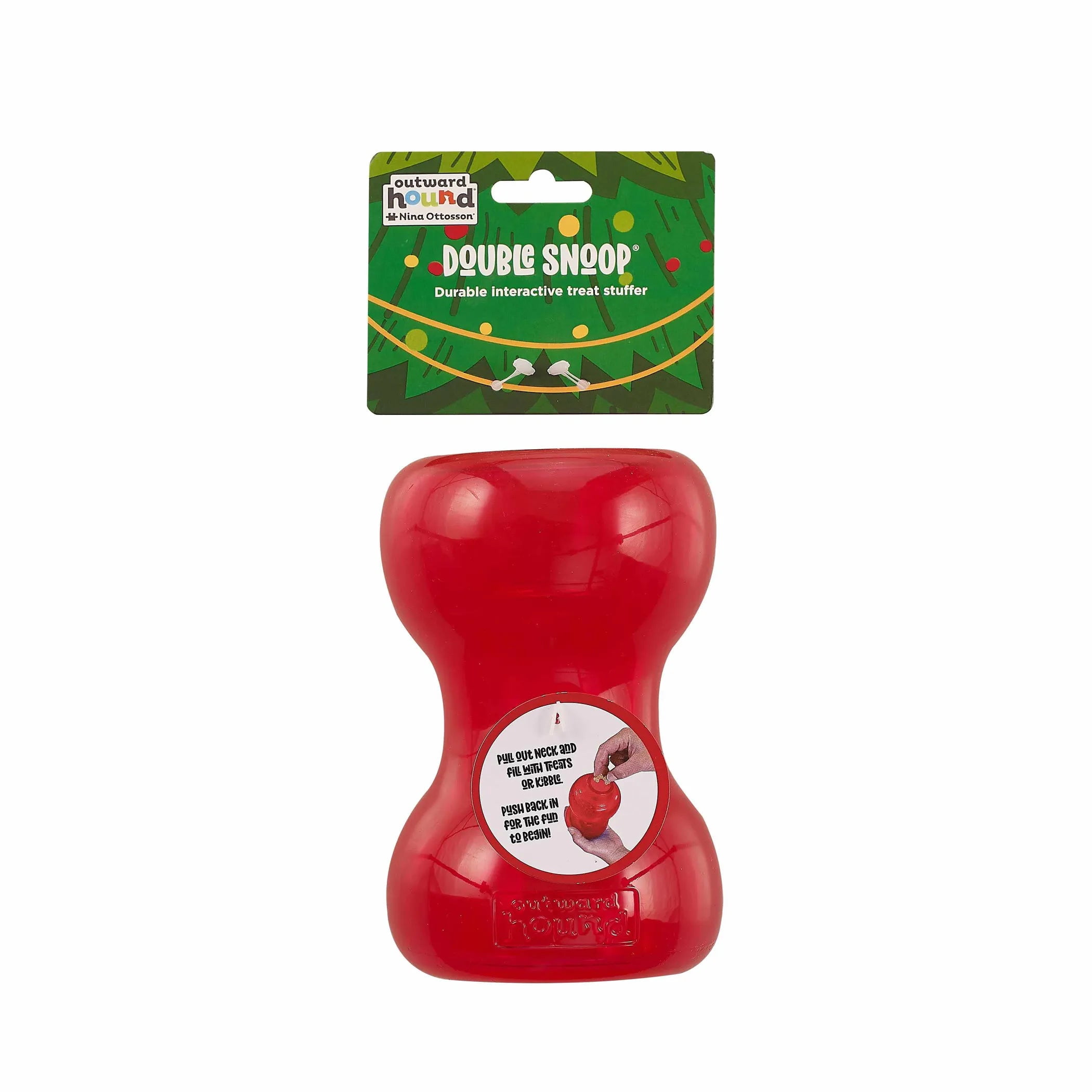 Planet Dog Orbee-Tuff Double Snoop Interactive Treat-Dispensing Dog Toy ...