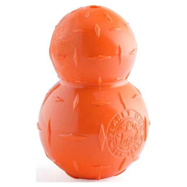 Planet Dog Tuff Diamond Plate Double Orbee Dog Toys, Orange, Medium ...
