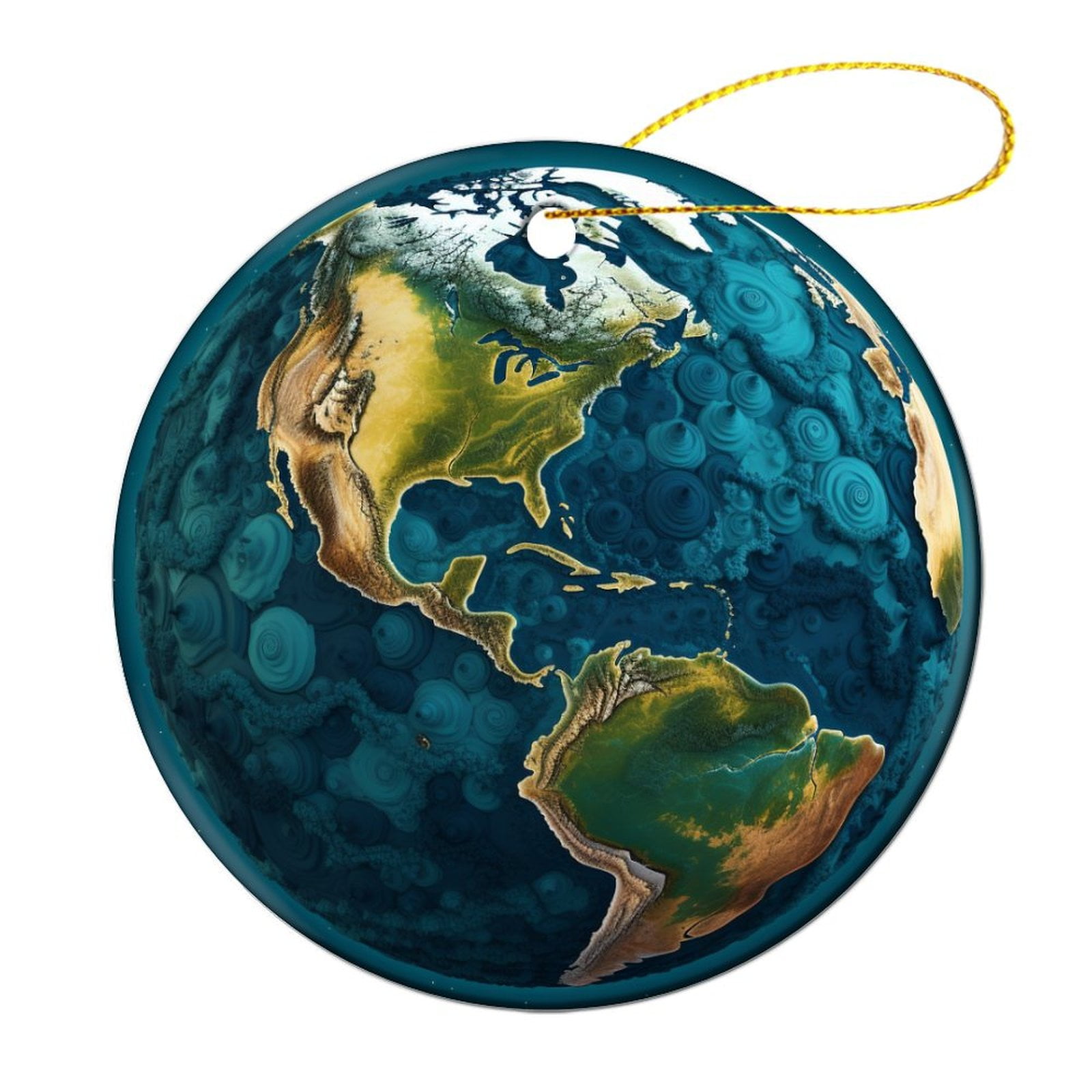 Planet Earth Christmas Ornament Personalized Solar System Christmas ...