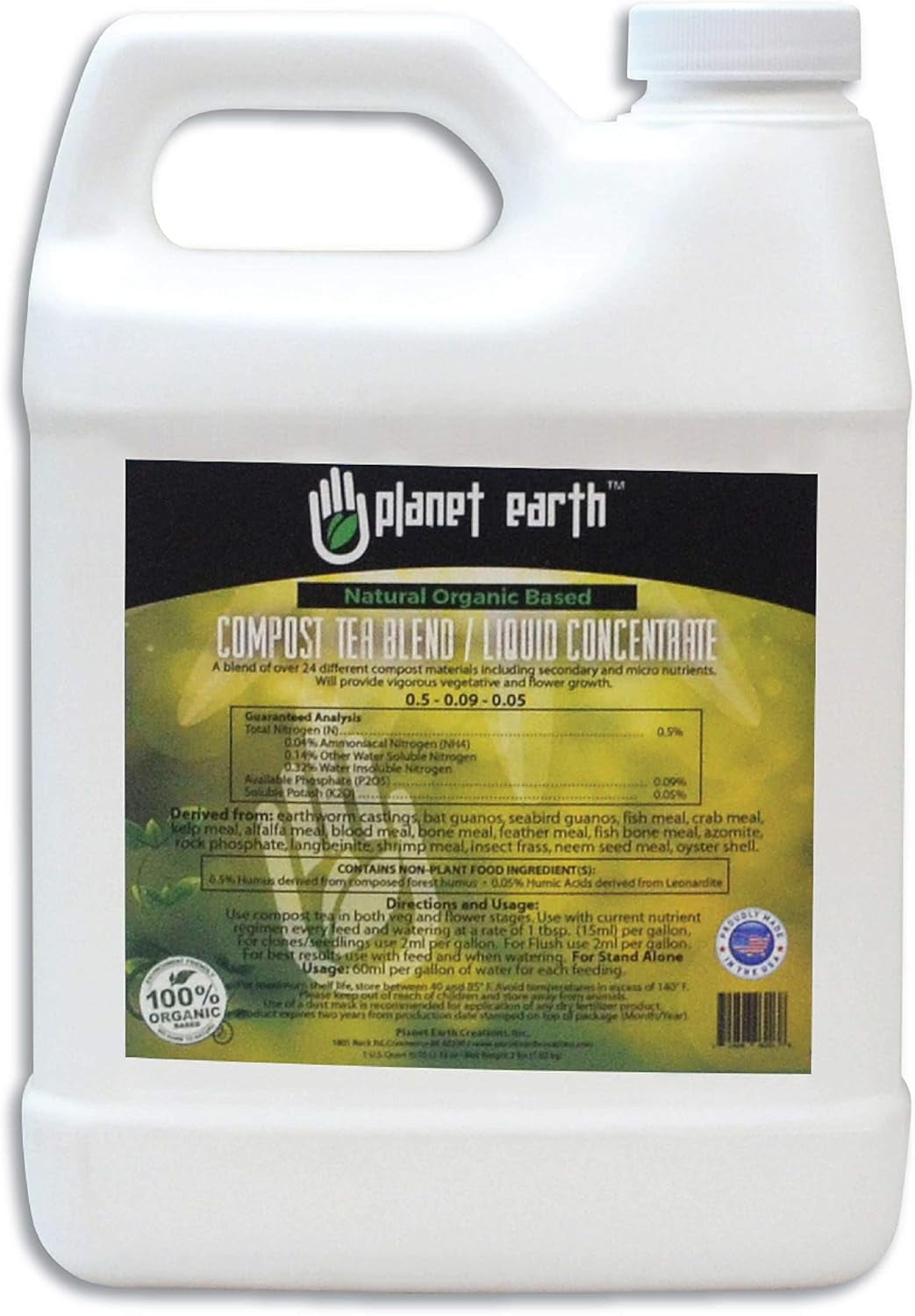Planet Earth Natural Organic Based Compost Tea Blend 32oz - Walmart.com
