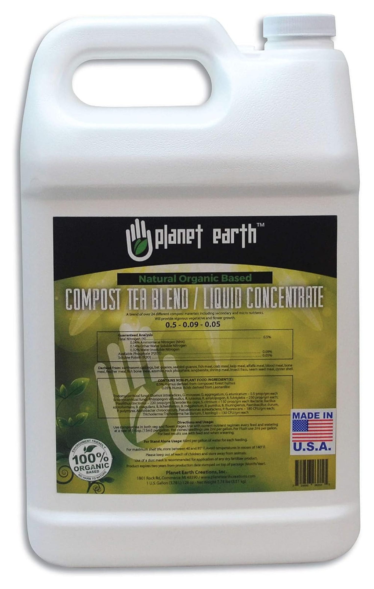 Planet Earth Natural Organic Based Compost Tea. The Ultimate Organic ...