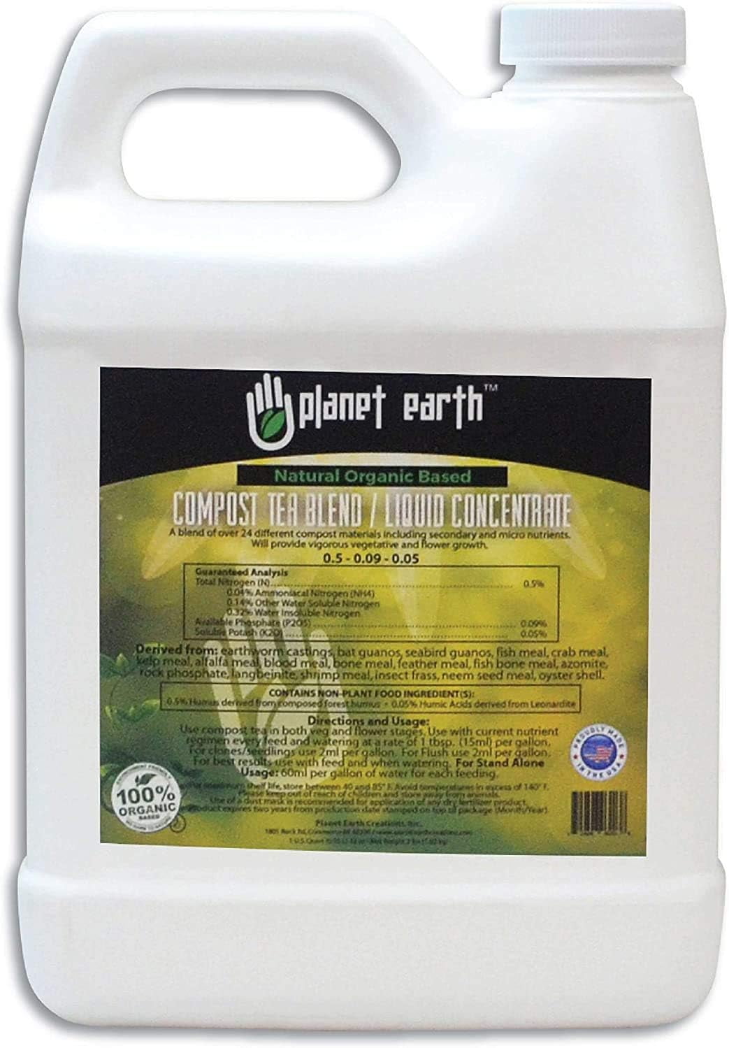 Planet Earth Natural Organic Based Compost Tea. The Ultimate Organic ...