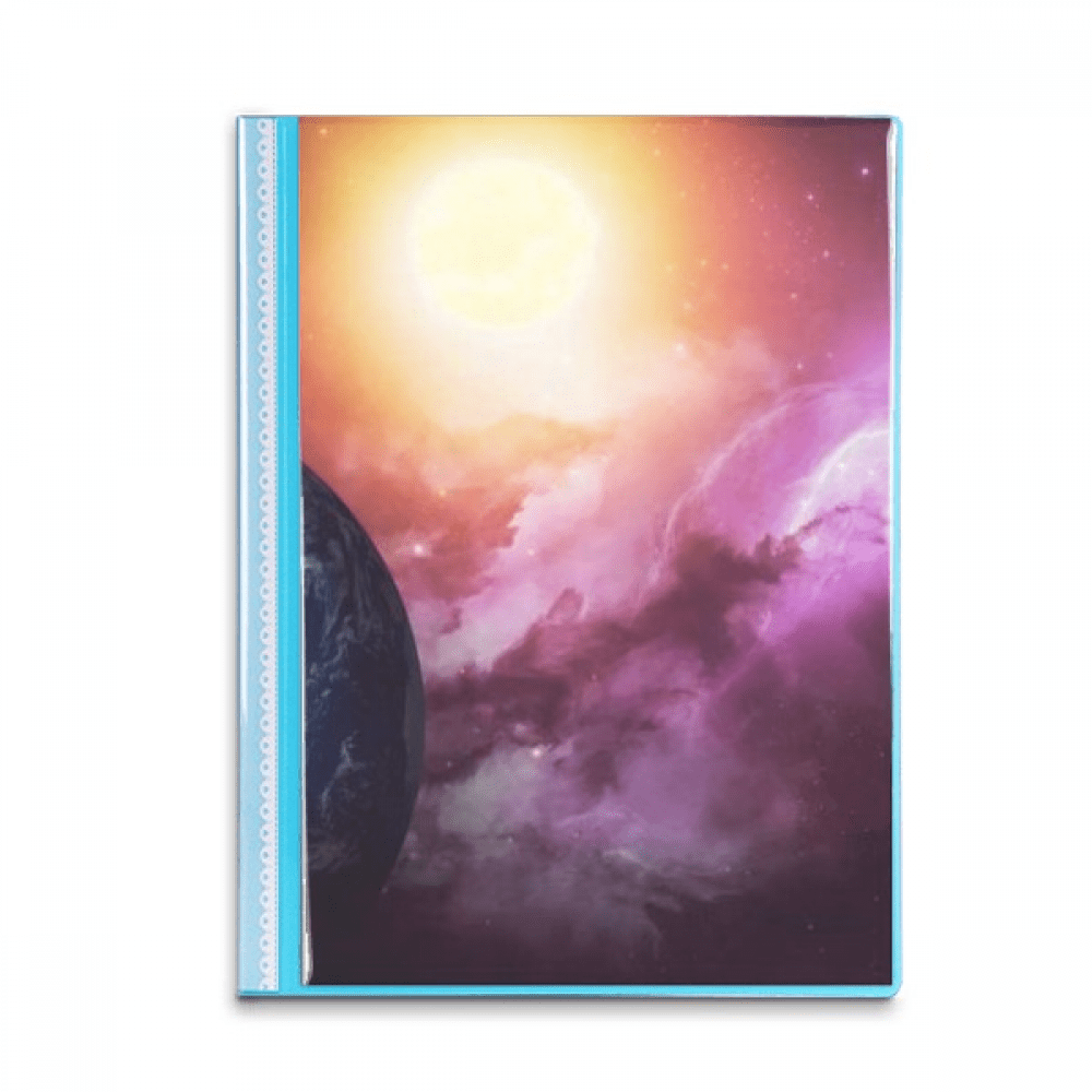 Planet Earth Red Blue Colorful Book Sheet Protectors Portfolio Binder ...