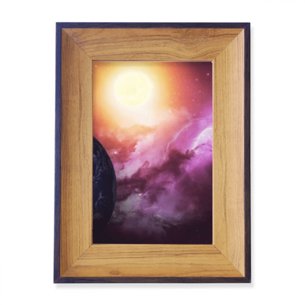 Planet Earth Red Blue Colorful Photo Frame Exhibition Display Art ...