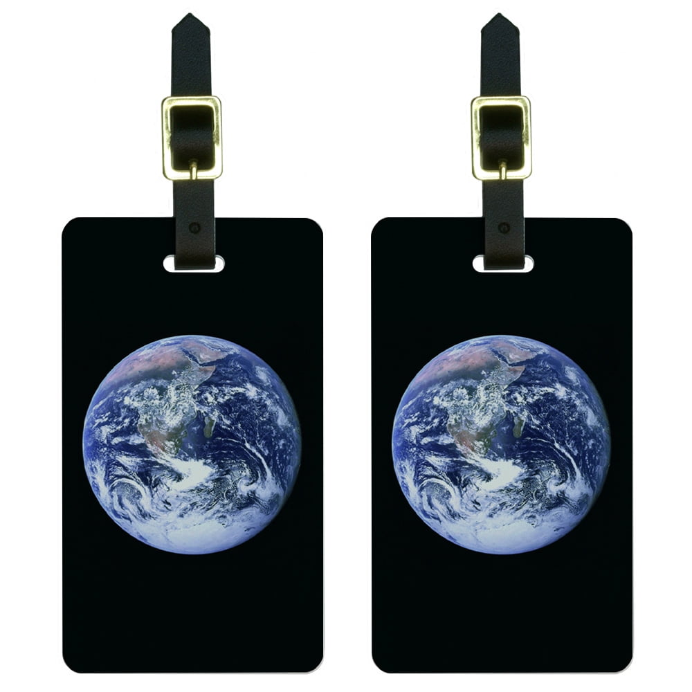 Planet Earth from Space Luggage Tags Suitcase Carry-On ID, Set of 2 ...