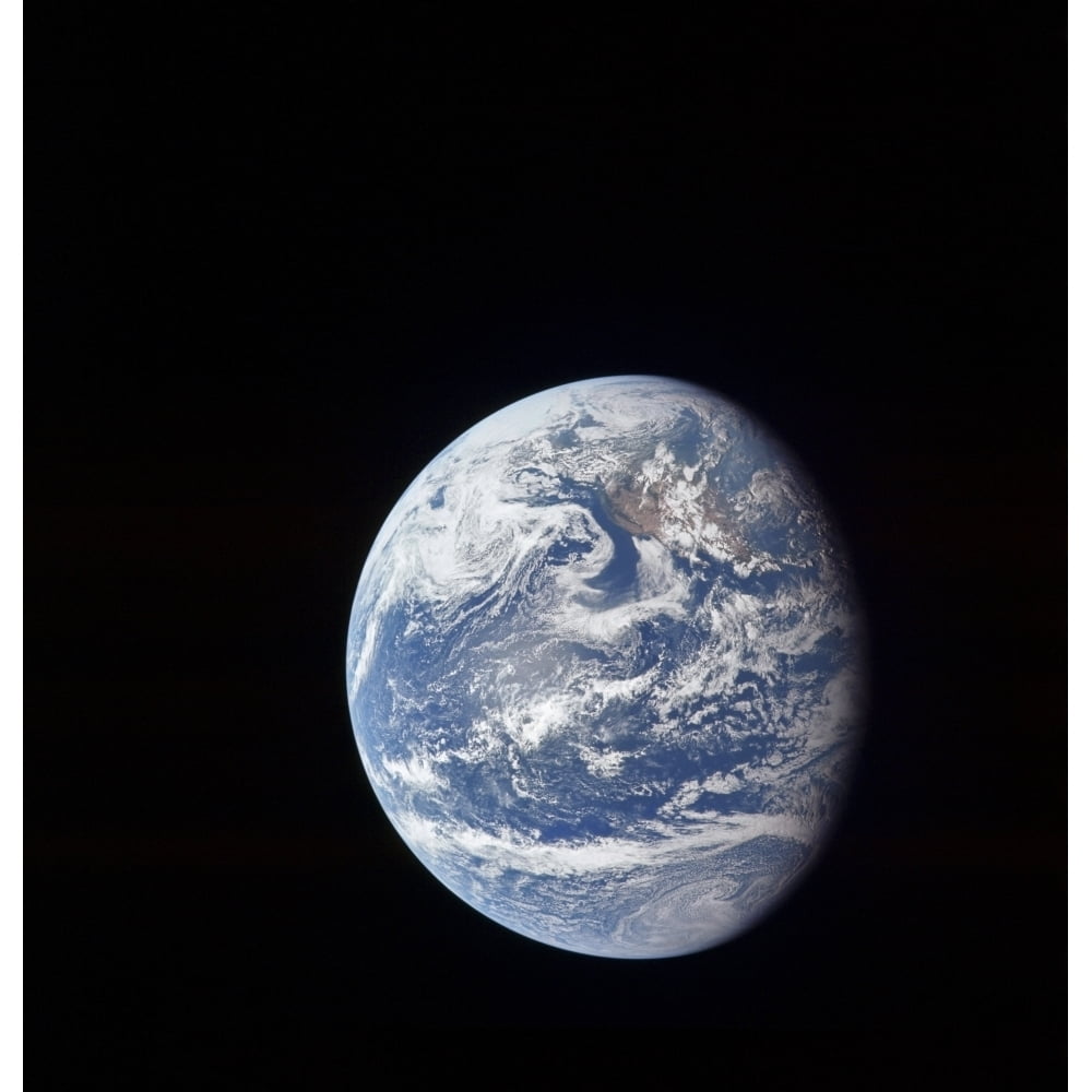 Planet Earth taken by the Apollo 11 crew Poster Print - Walmart.com