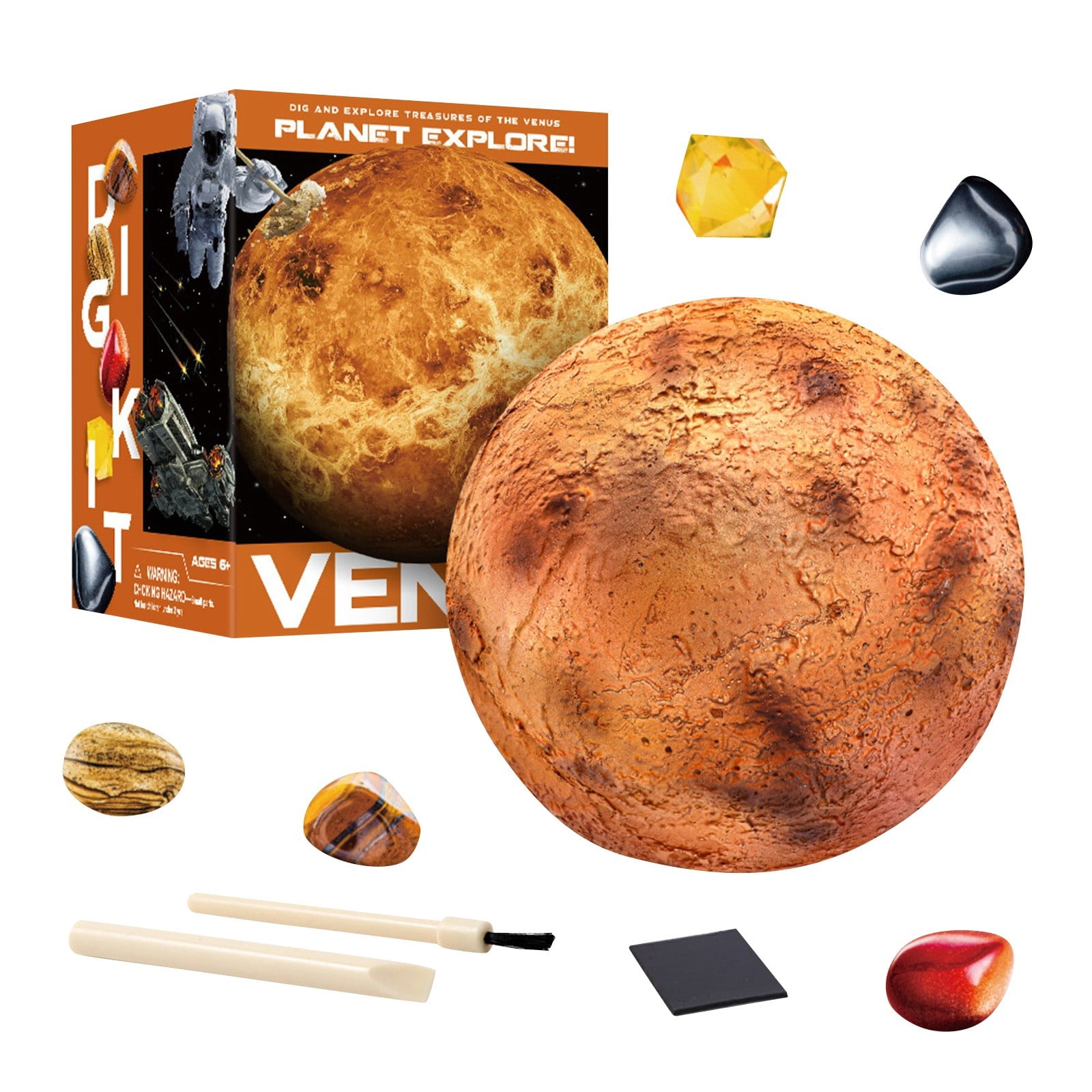 Planet Explore Venus Dig Kit Educational Toy Science Kit for Kids - Dig ...