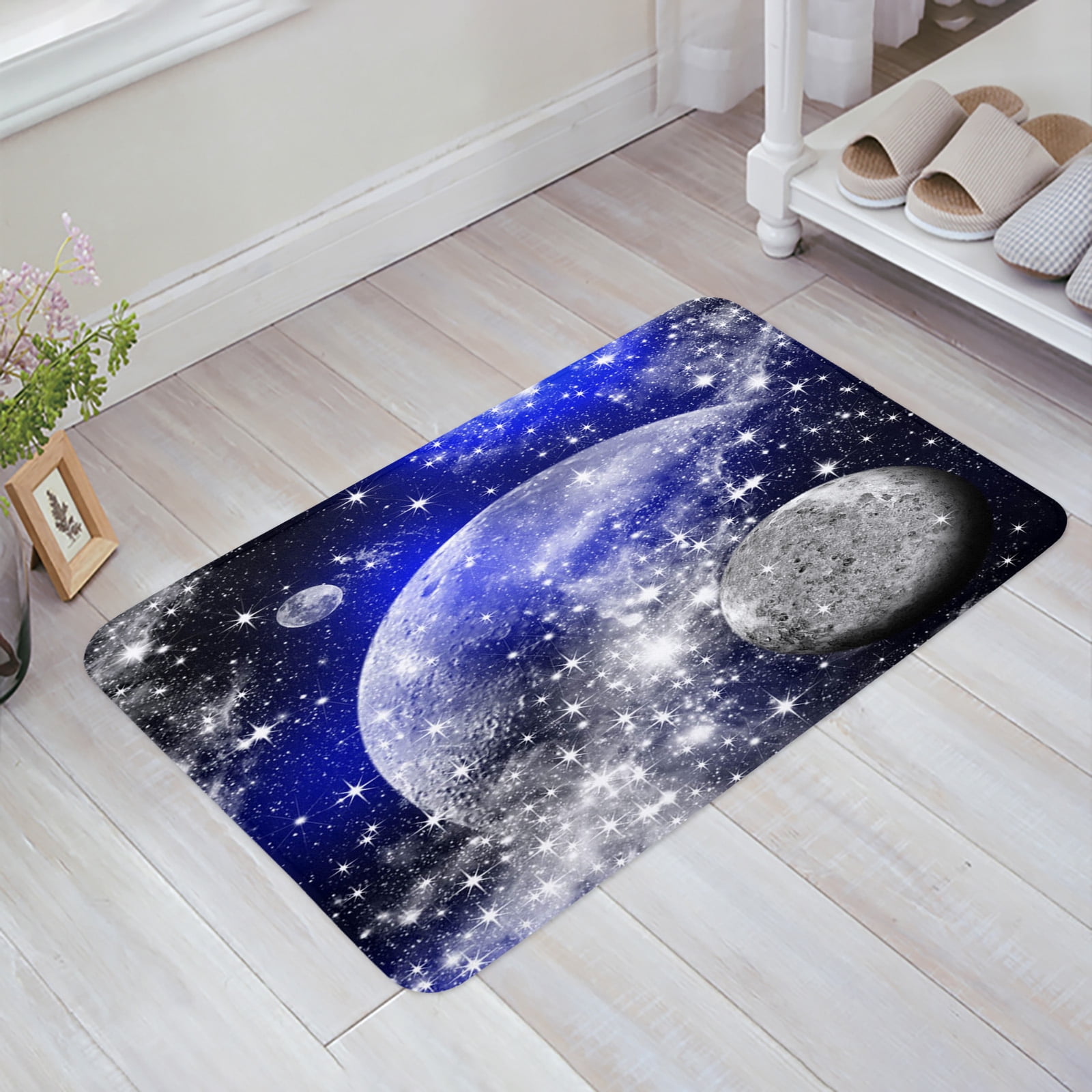 Planet Fantasy Moon Stars Universe Bathroom Mat Corridor Carpet Kitchen ...