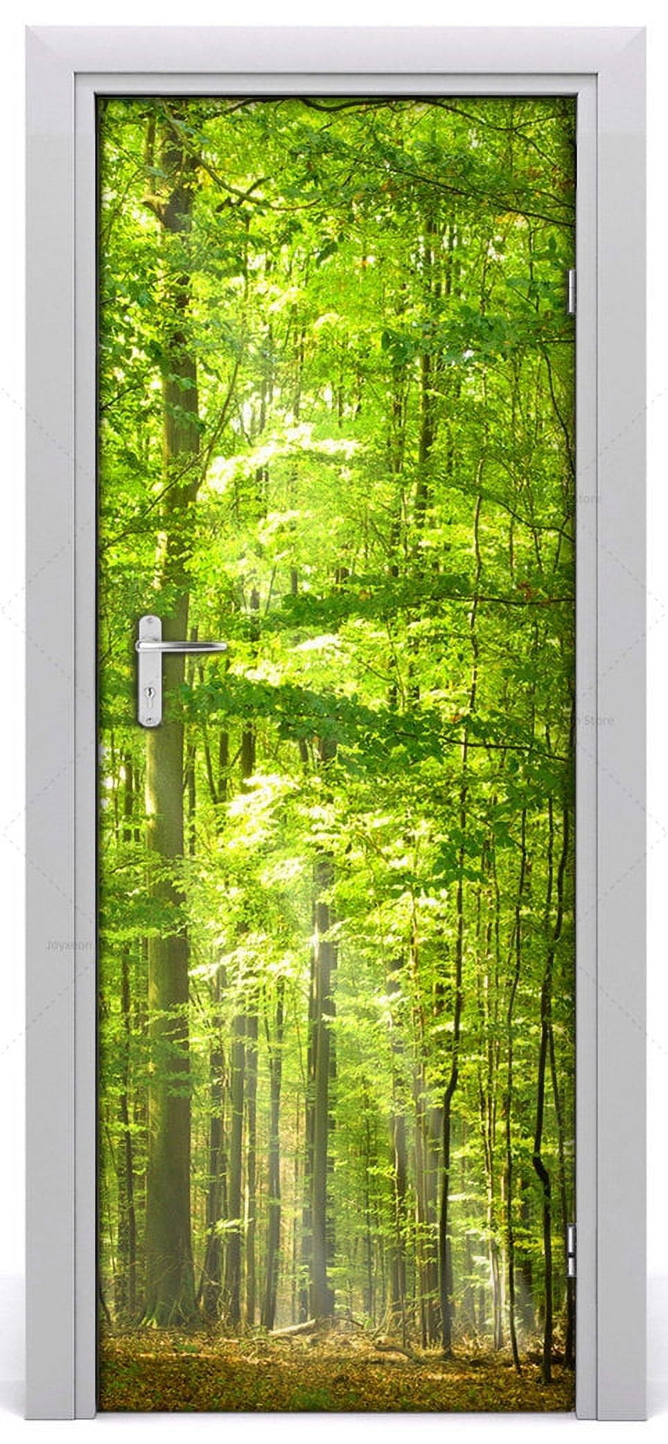Planet Forest Door Sticker Vinyl PVC Waterproof Self Adhesive ...