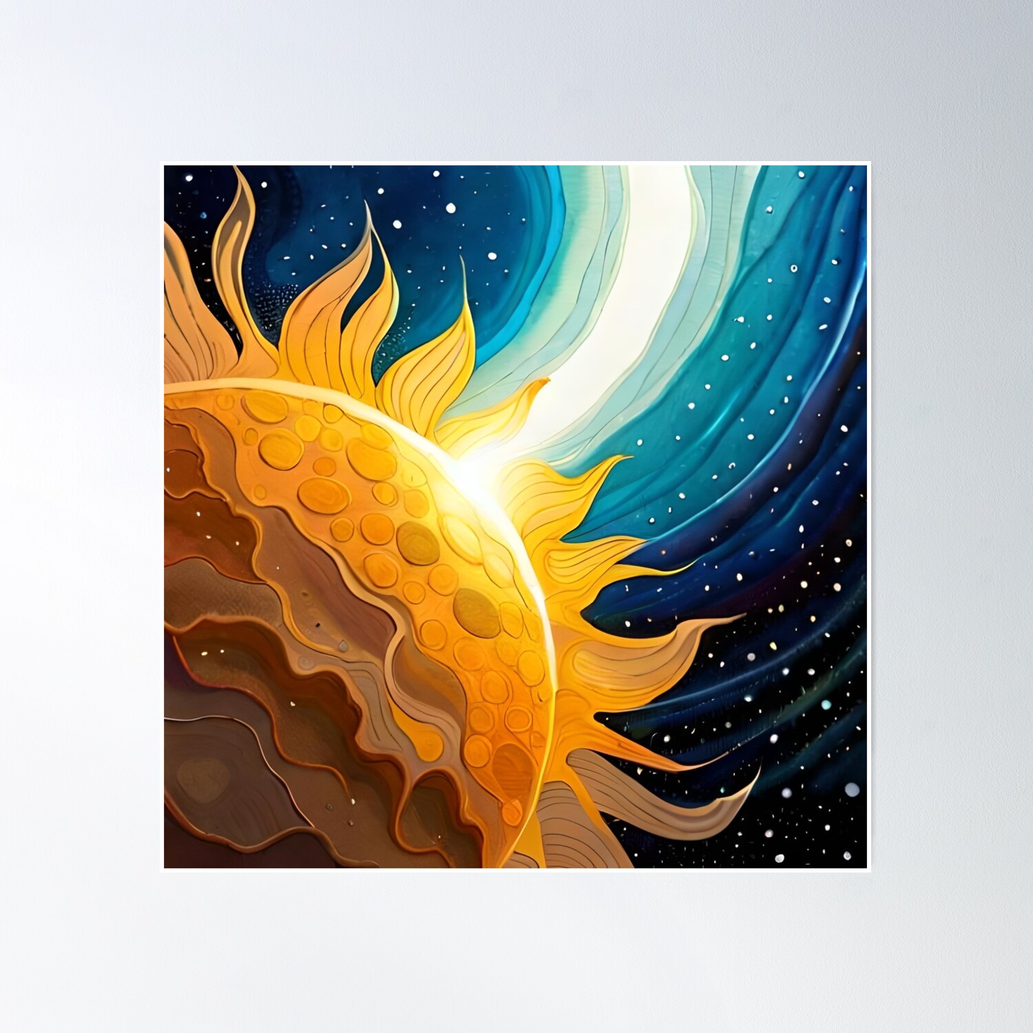Planet Galaxy Universe Astronomy Earth Space Solar System Poster Wall ...