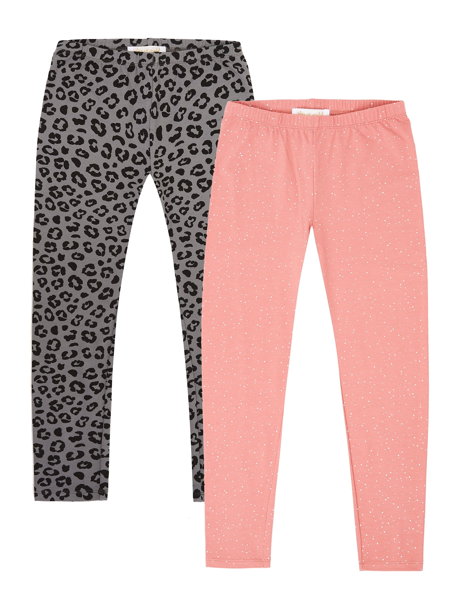 Planet Gold Girls Foil Leggings, 2-Pack, Sizes 4-16 - Walmart.com