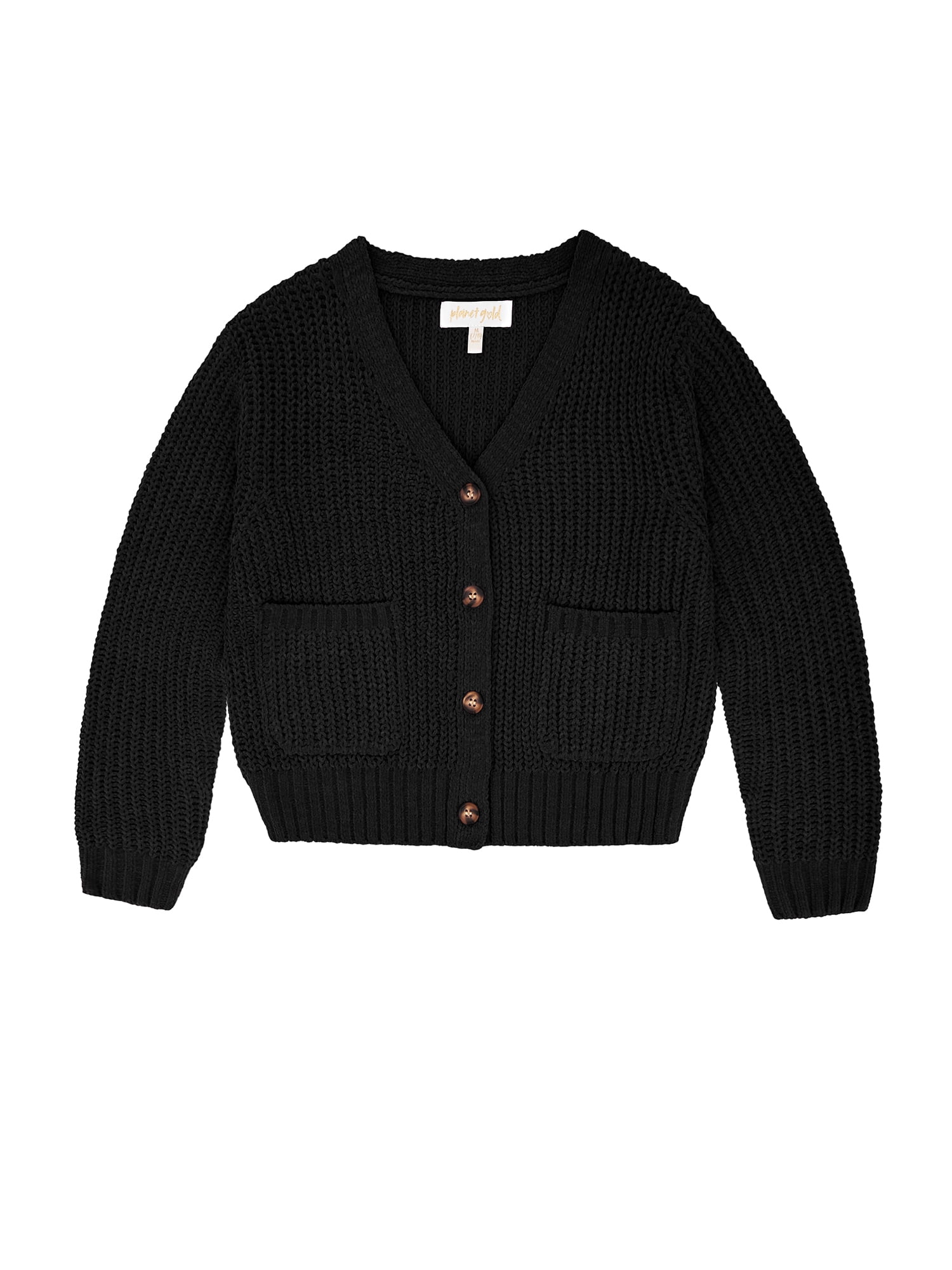 Planet Gold Girls Essential Cardigan, Sizes 4-16 - Walmart.com