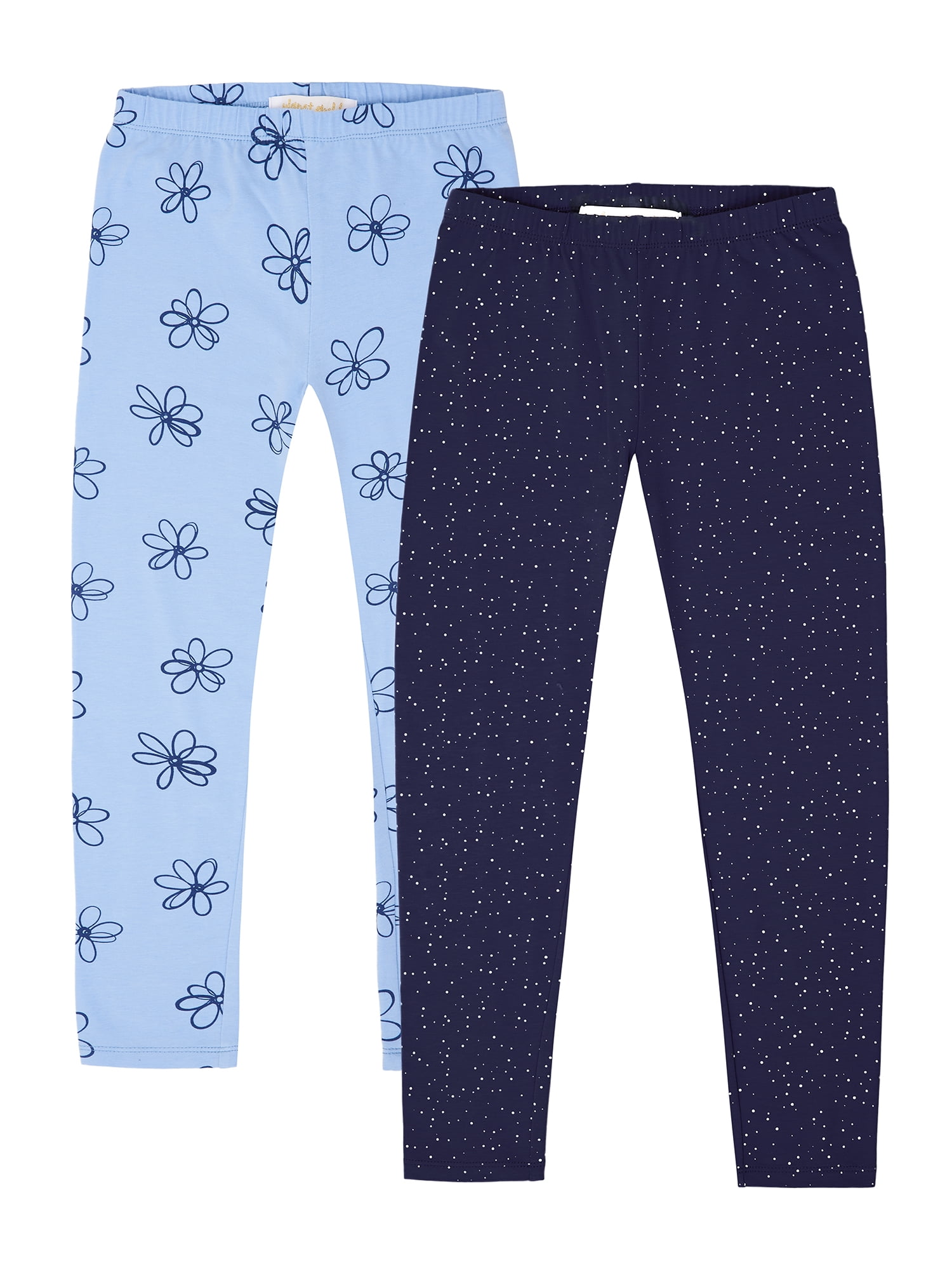 Planet Gold Girls Foil Leggings - 2-Pack, Sizes 4-16 - Walmart.com