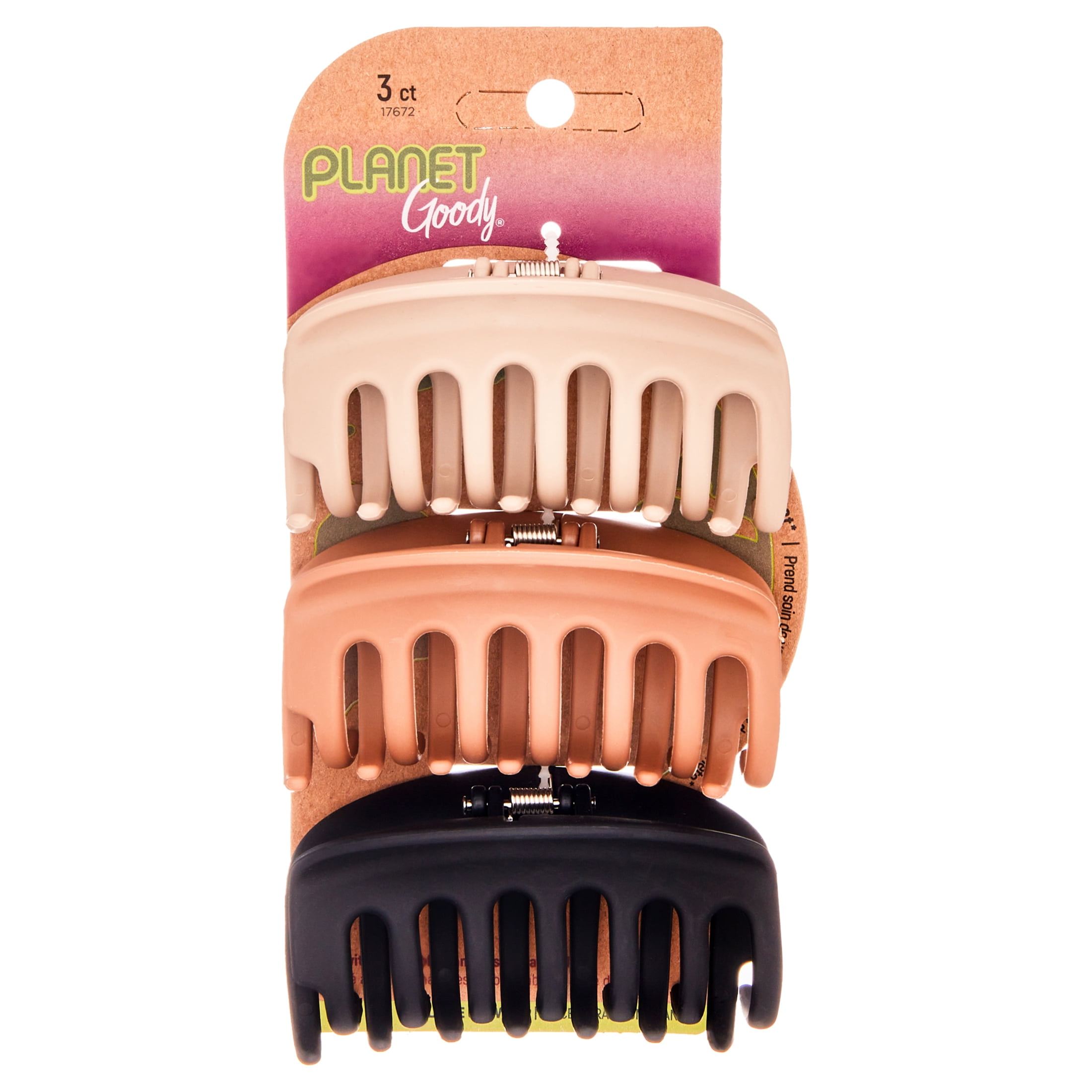Planet GoodyÂ® Neutral Large Claw Clips, 3 CT, Extra-Strong Grip for ...