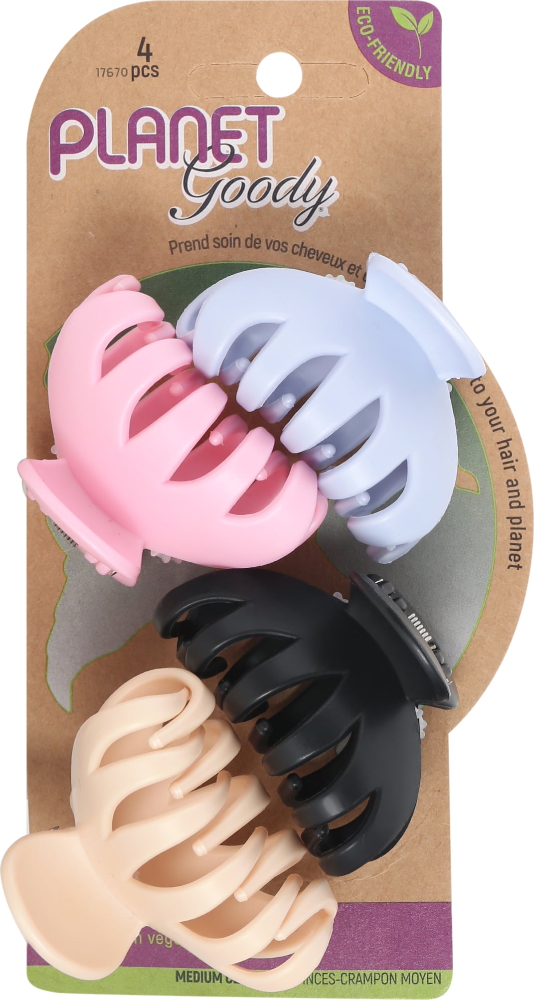 Planet Goody Spider Claw Hair Clip, 4-Count - Assorted Neutral Colors ...