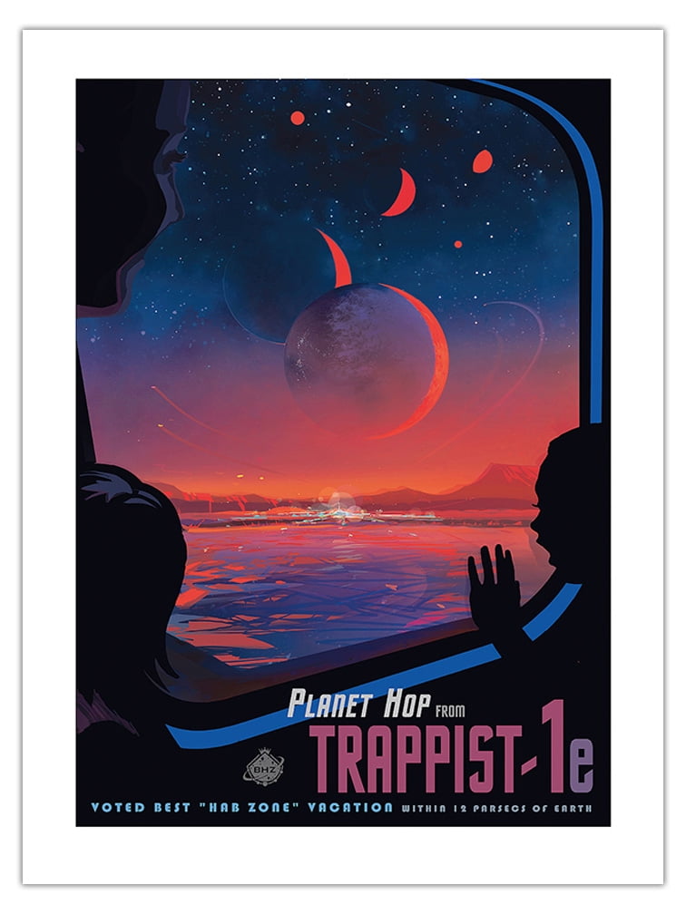 Planet Hop from Trappist-1E - Voted Best Hab Zone Vacation - NASA ...