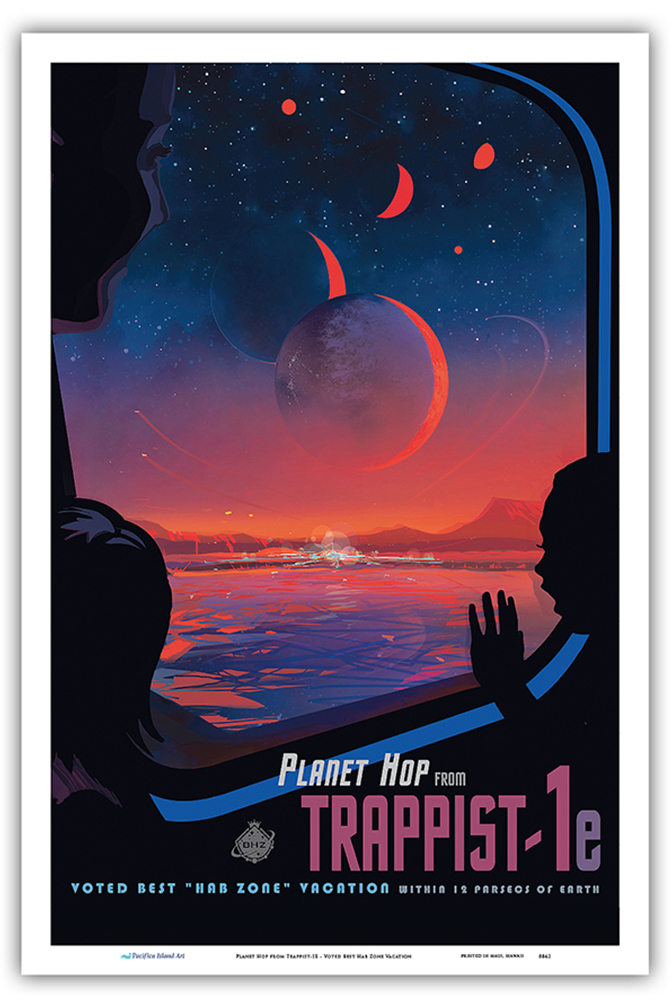Planet Hop from Trappist-1E - Voted Best Hab Zone Vacation - NASA ...