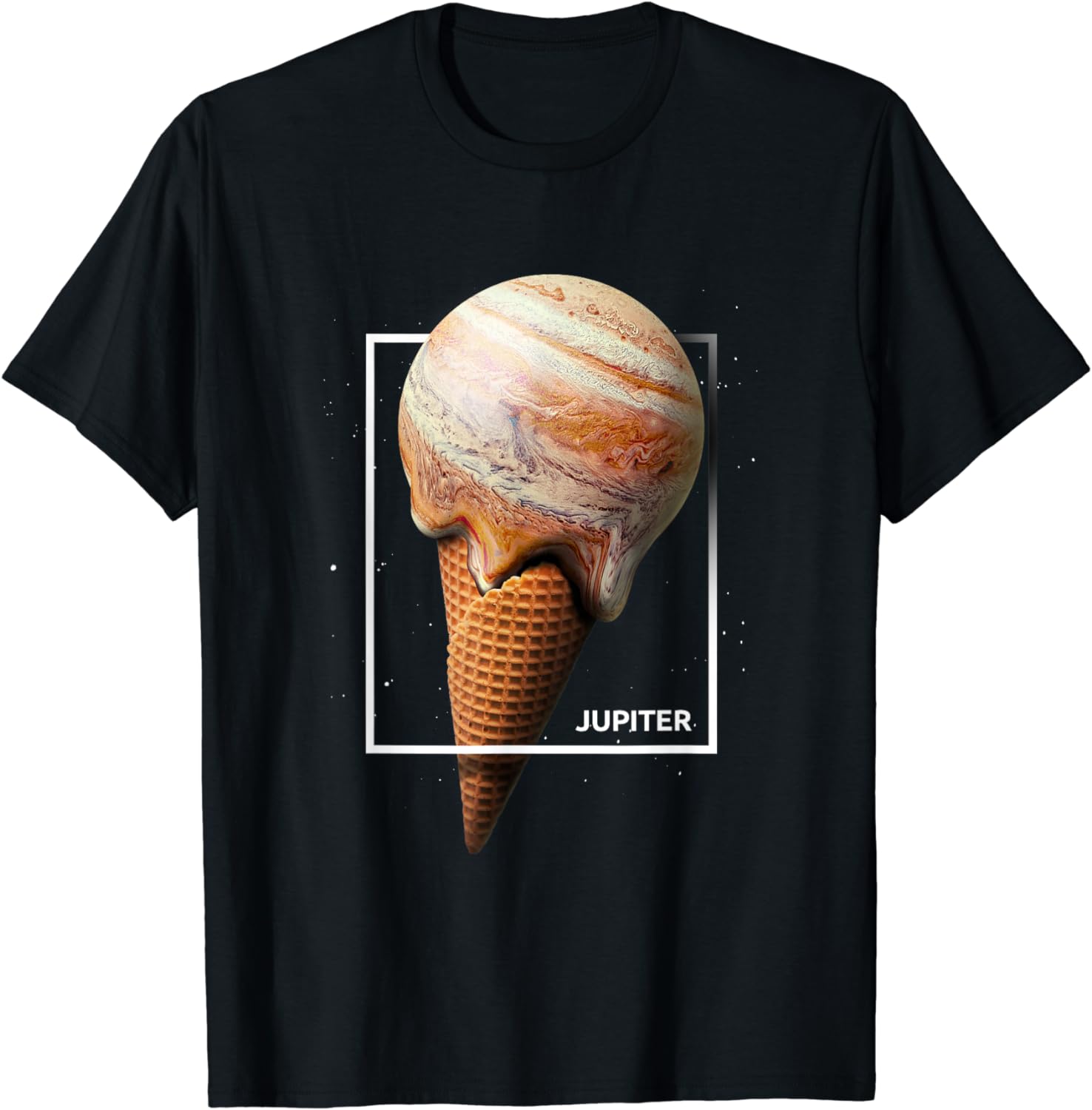 Planet Jupiter Ice Cream Cone T-Shirt - Walmart.com