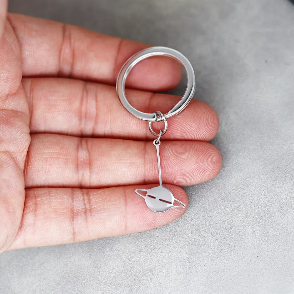 Planet Keychain Star Moon Universe Key Chains Dream Gifts Jewelry Solar ...
