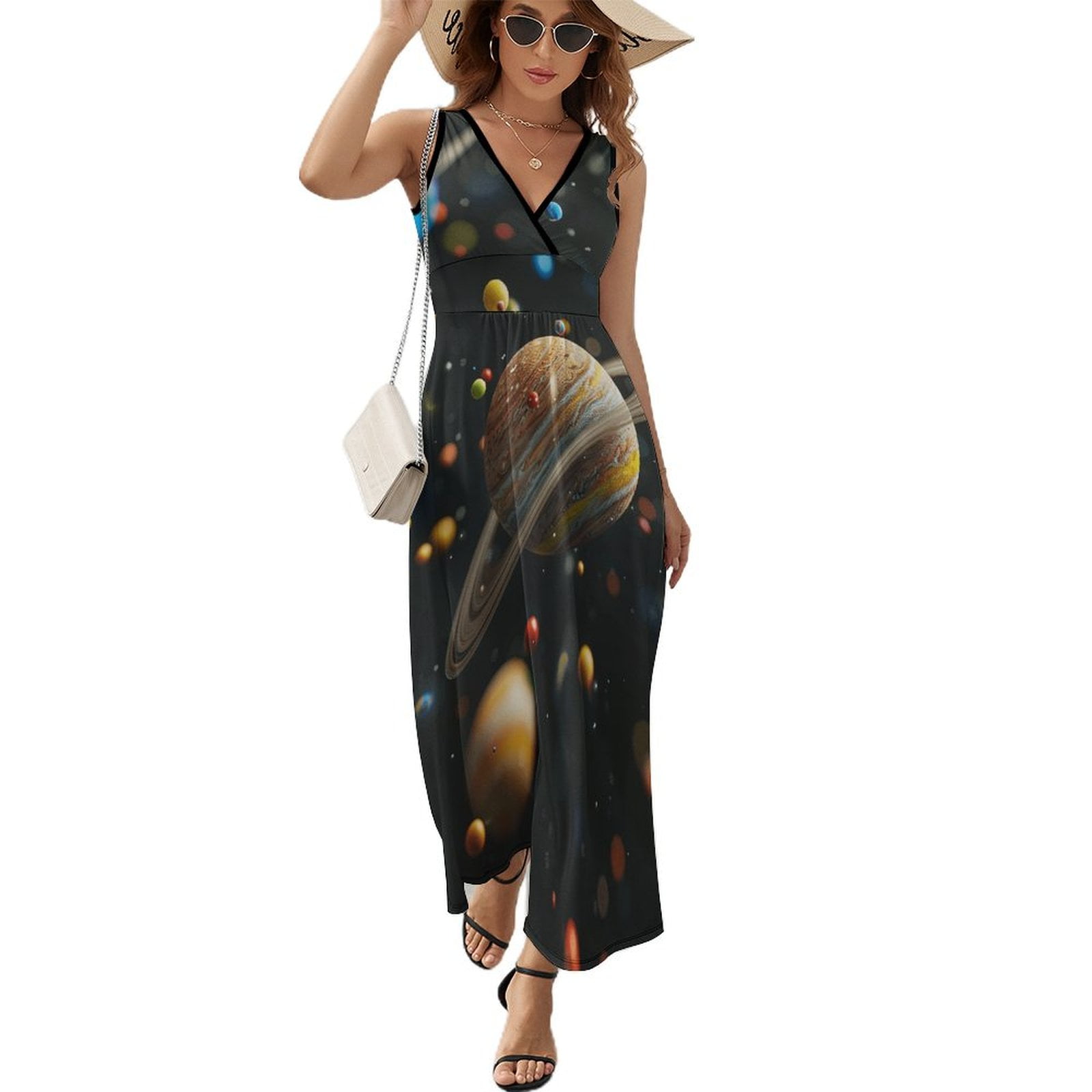 Planet Mars Mercury Jupiter Sleeveless Dress Female Clothing Dress ...