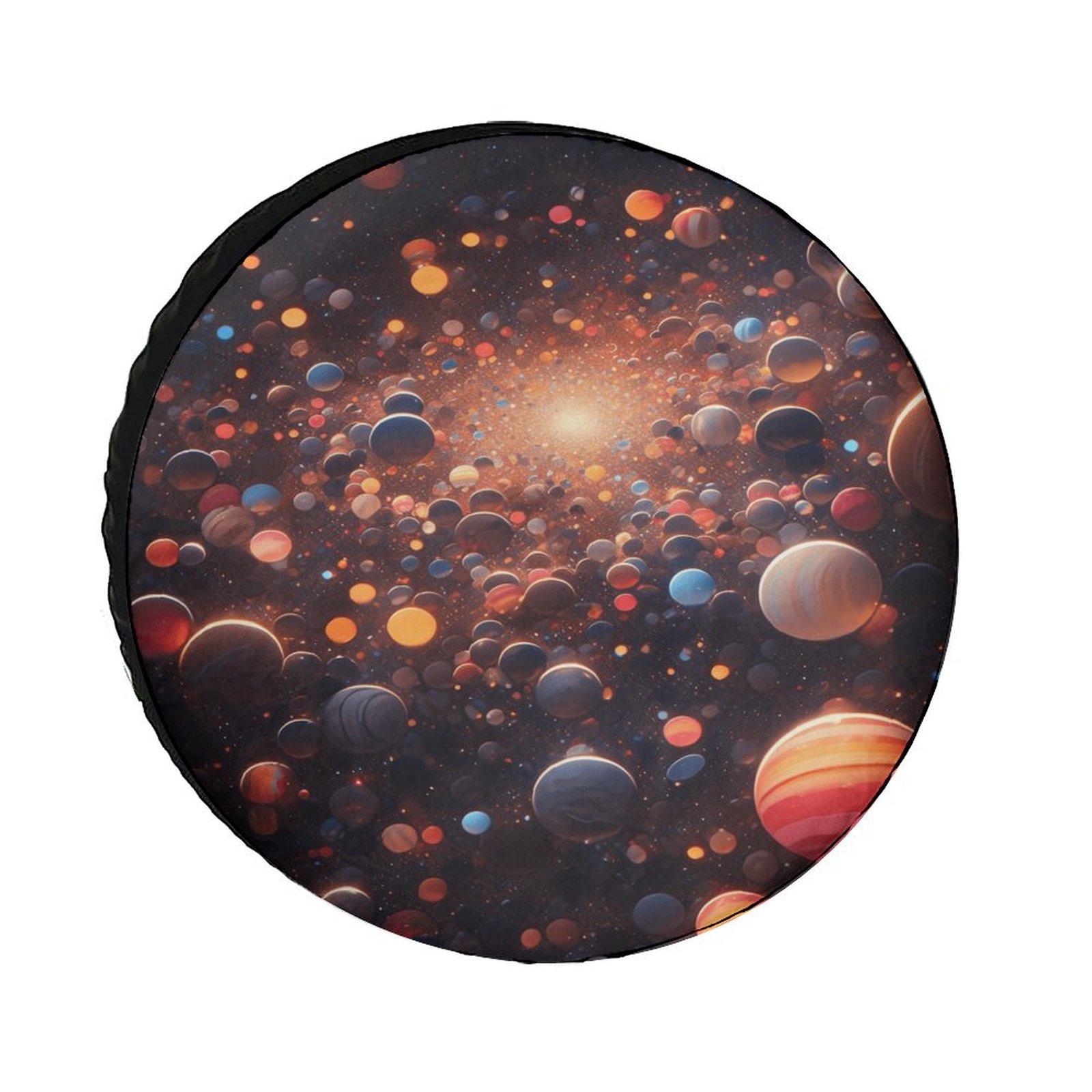 Planet Mars Mercury Jupiter Spare Tire Cover, Universal Wheel Tire ...