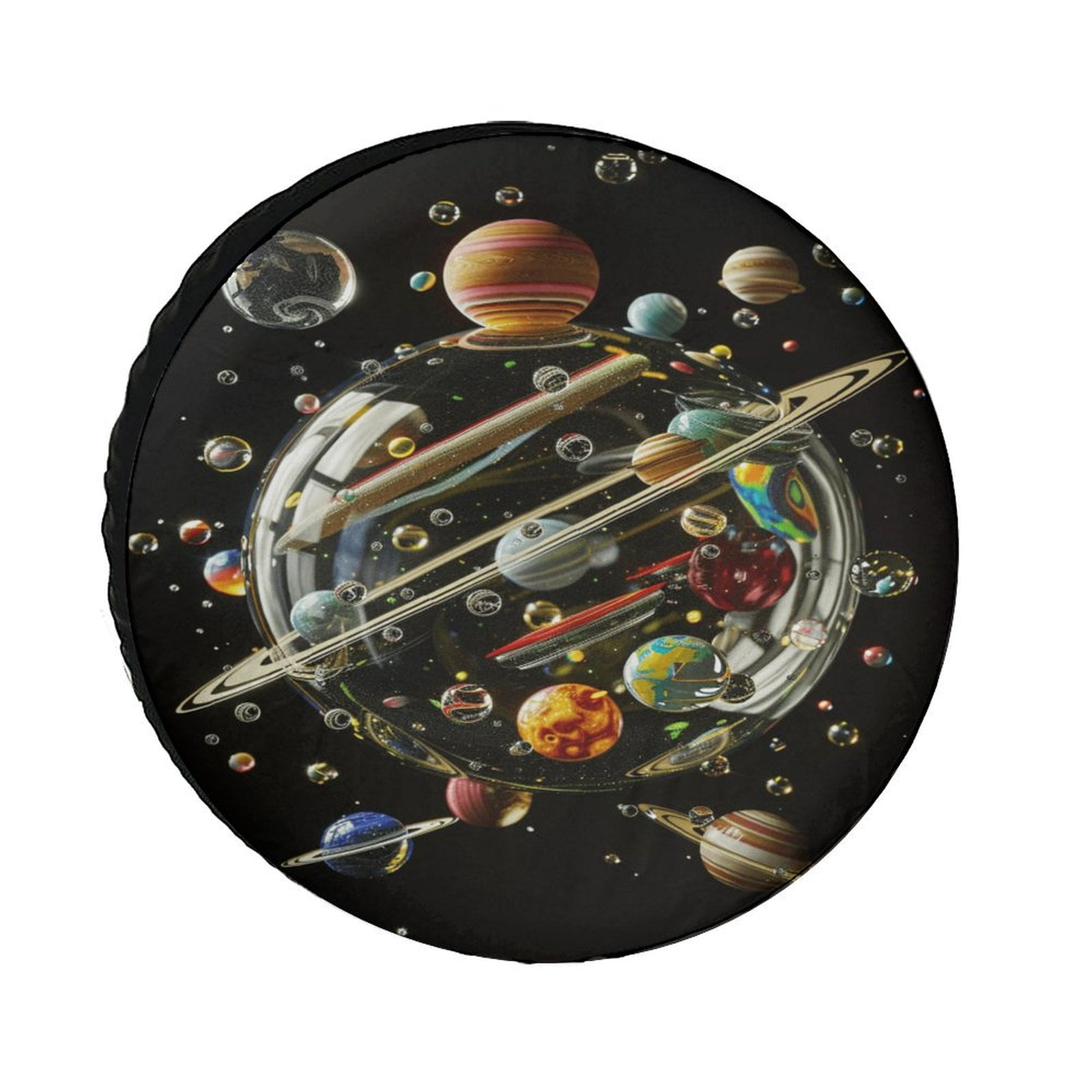 Planet Mars Mercury Jupiter Spare Tire Cover, Universal Wheel Tire ...