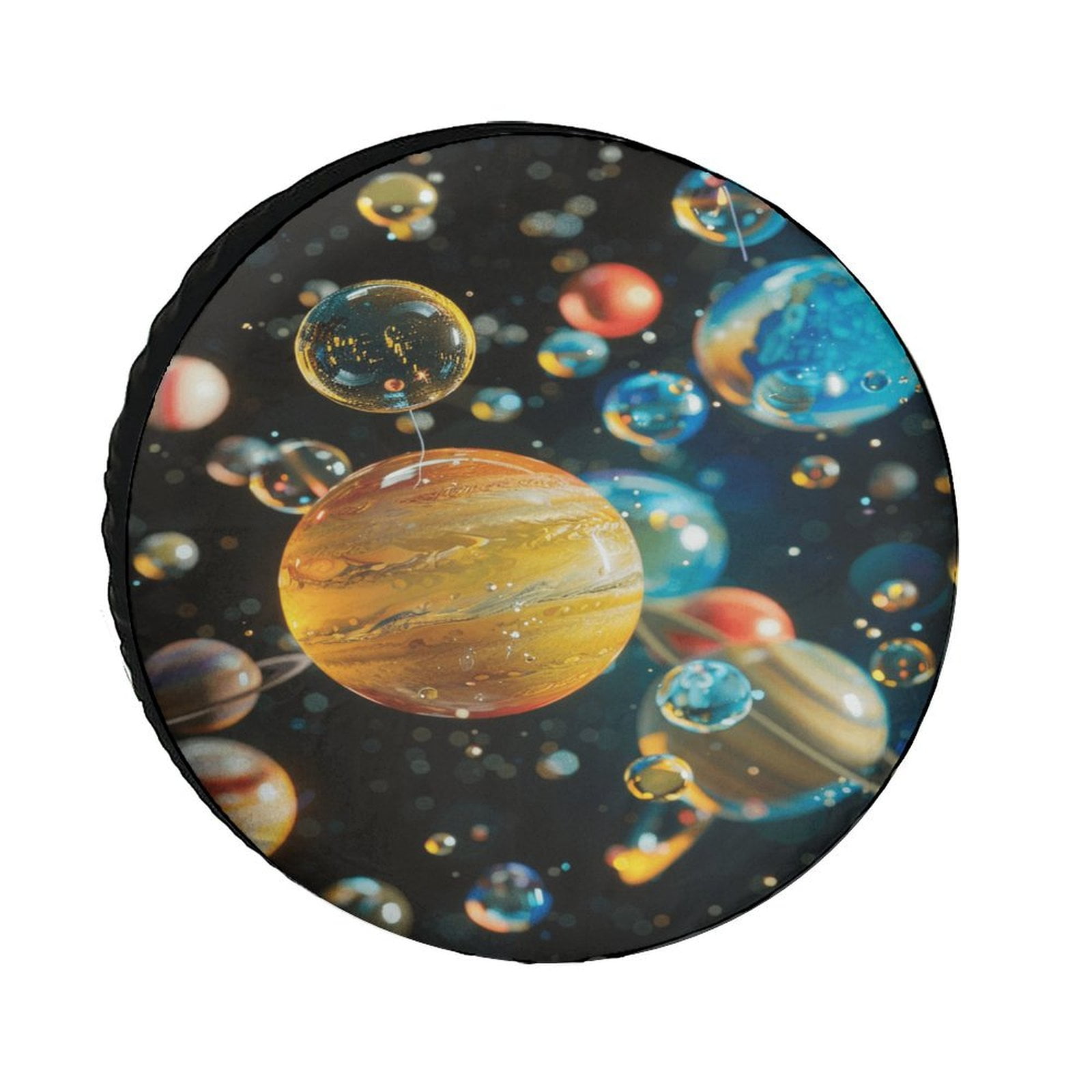 Planet Mars Mercury Jupiter Spare Tire Cover, Universal Wheel Tire ...