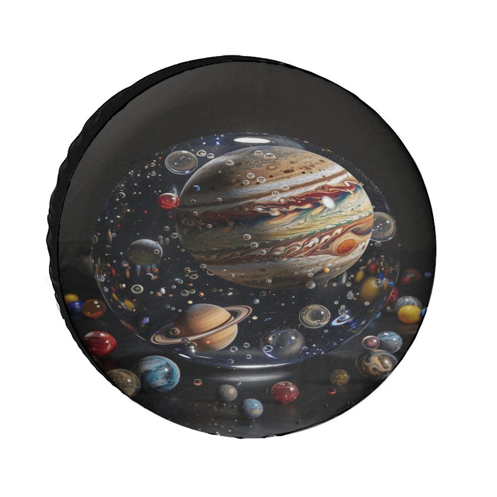Planet Mars Mercury Jupiter Spare Tire Cover, Universal Wheel Tire ...