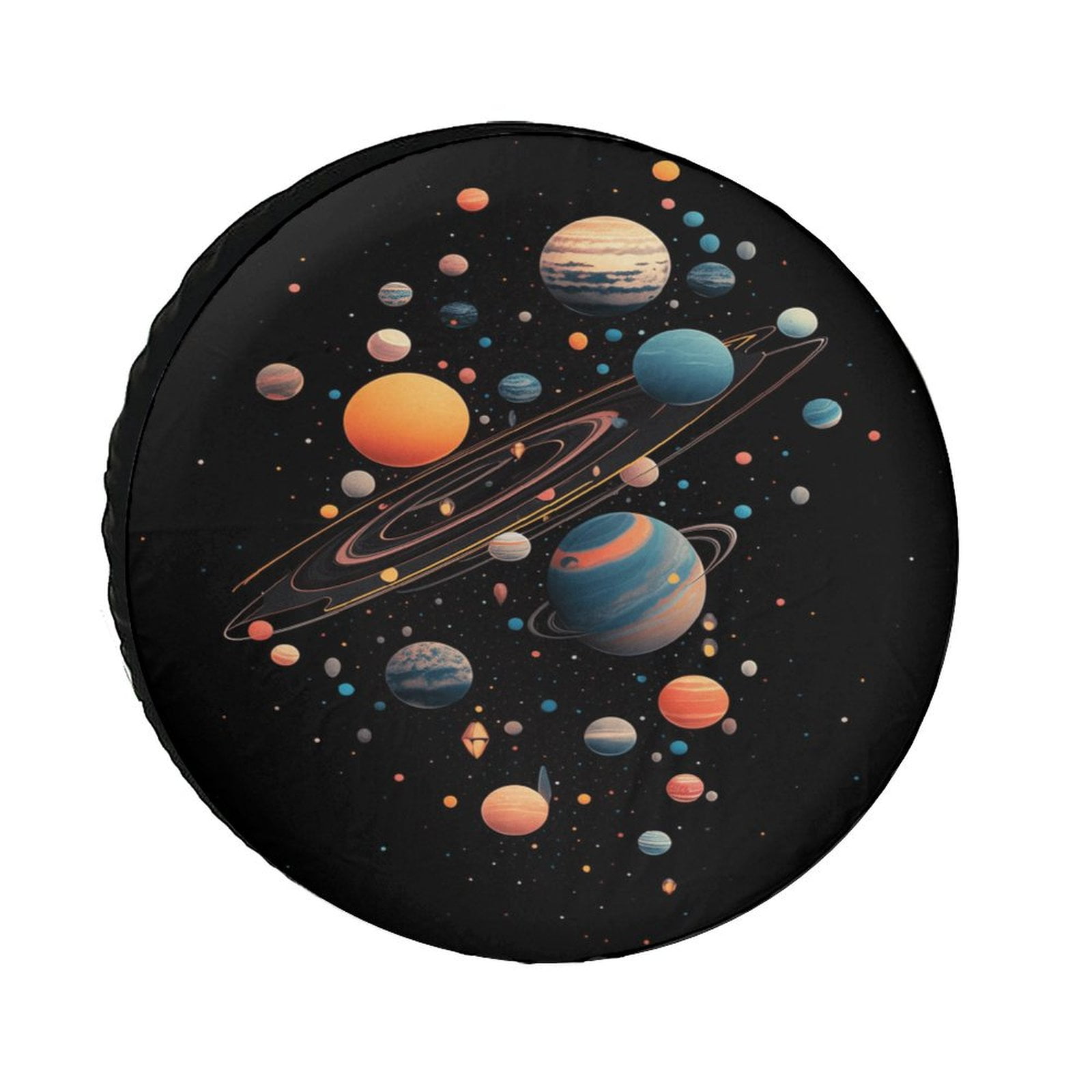 Planet Mars Mercury Jupiter Spare Tire Cover,Universal Wheel Tire Cover ...