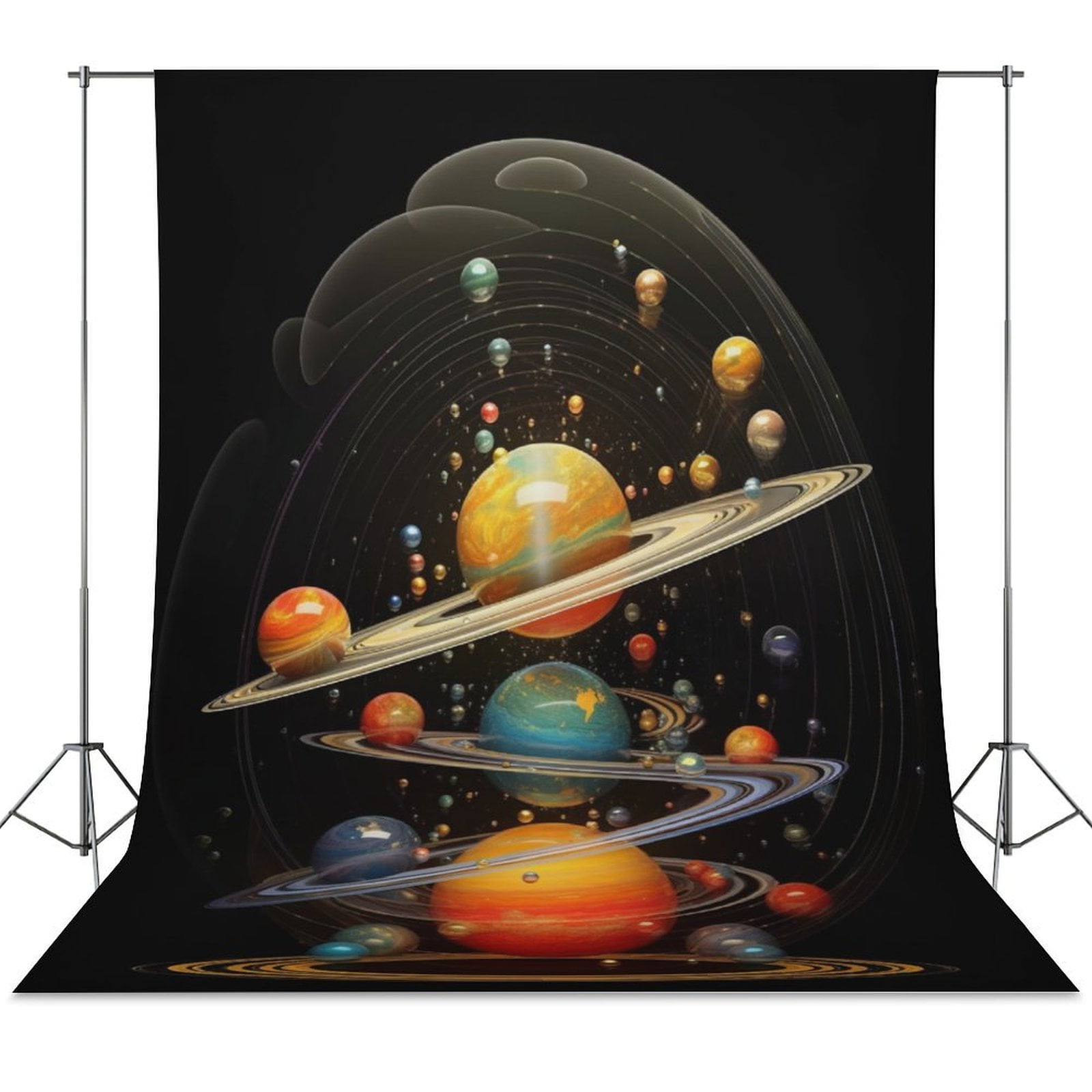 Planet Mars Mercury Jupiter Spring Wall Backdrop Background Floral ...