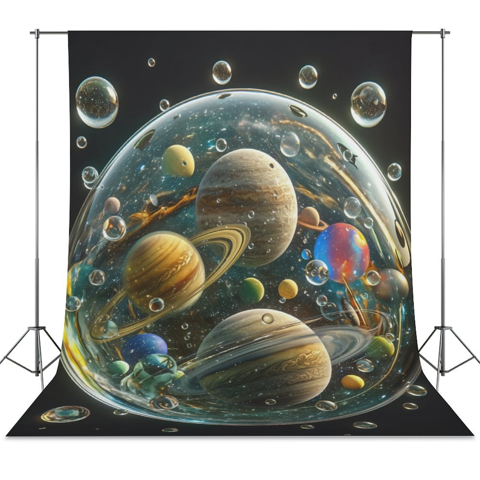 Planet Mars Mercury Jupiter Spring Wall Backdrop Background Floral ...