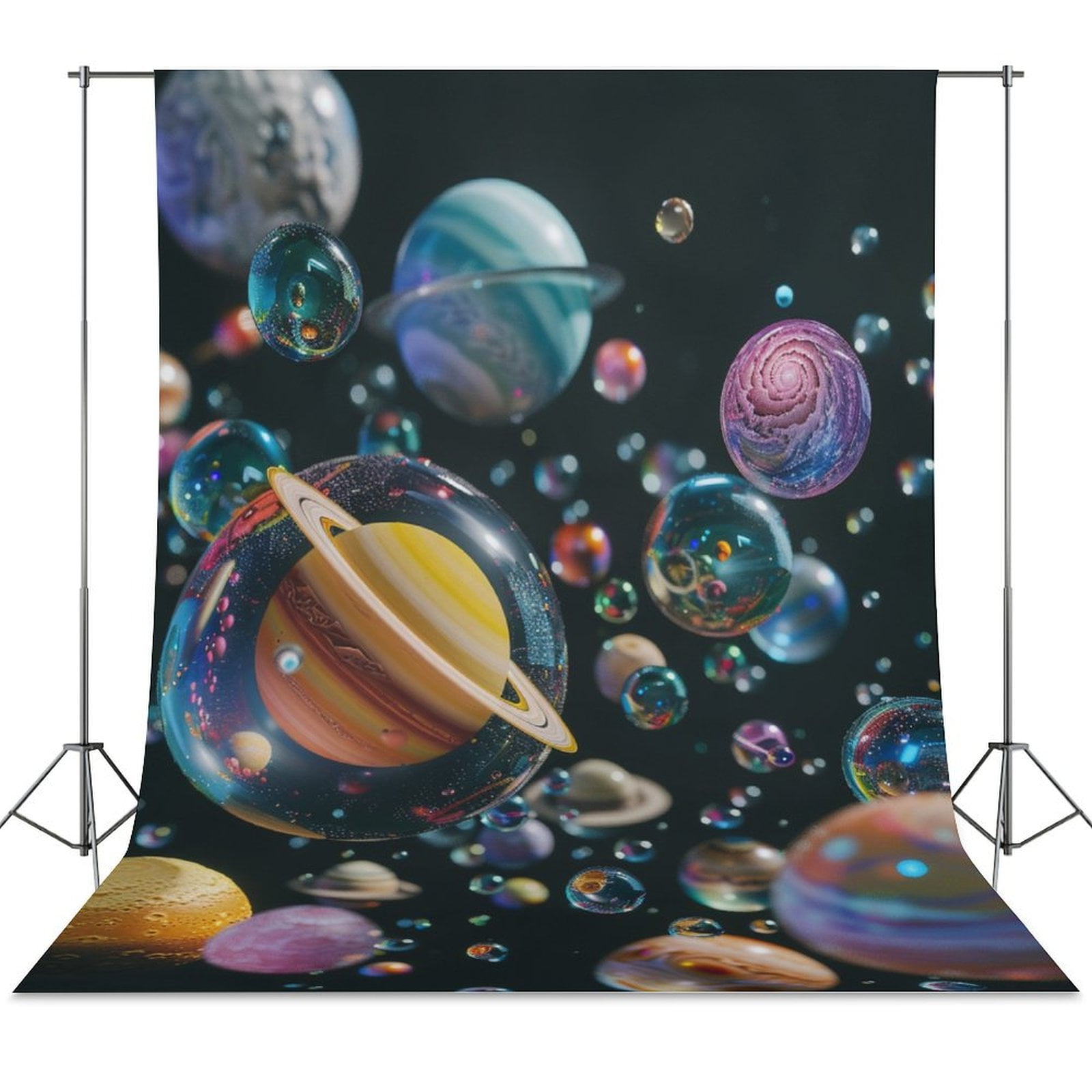 Planet Mars Mercury Jupiter Spring Wall Backdrop Background Floral ...