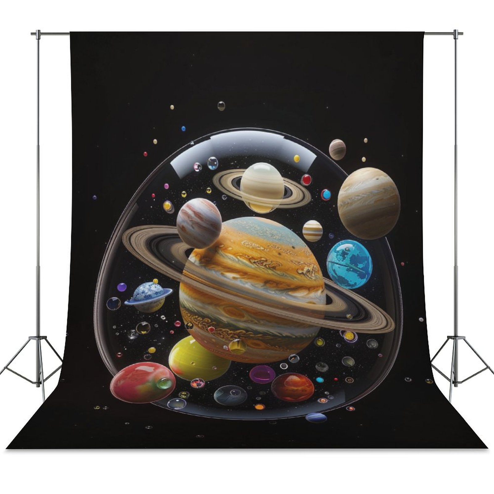 Planet Mars Mercury Jupiter Spring Wall Backdrop Background Floral ...