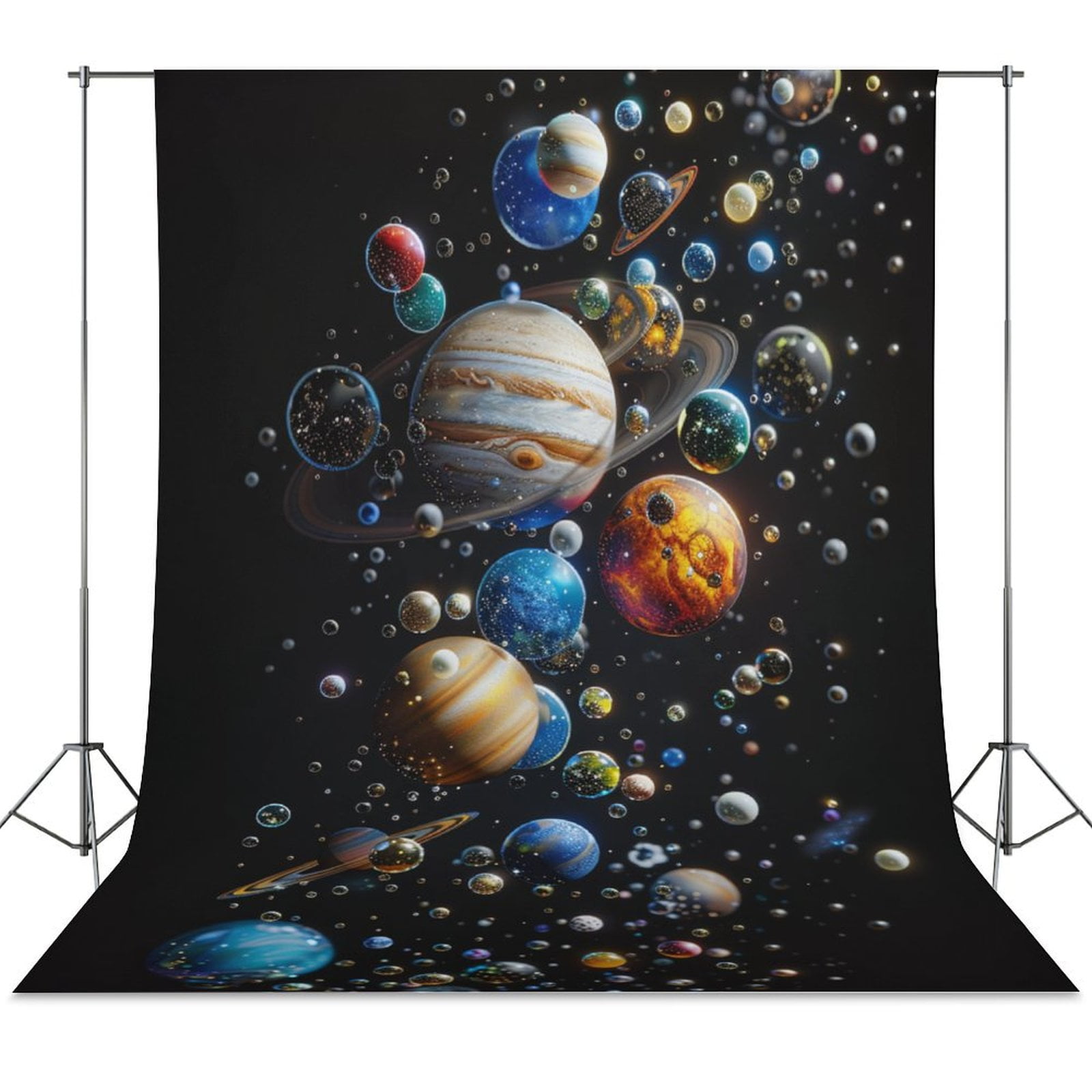 Planet Mars Mercury Jupiter Spring Wall Backdrop Background Floral ...