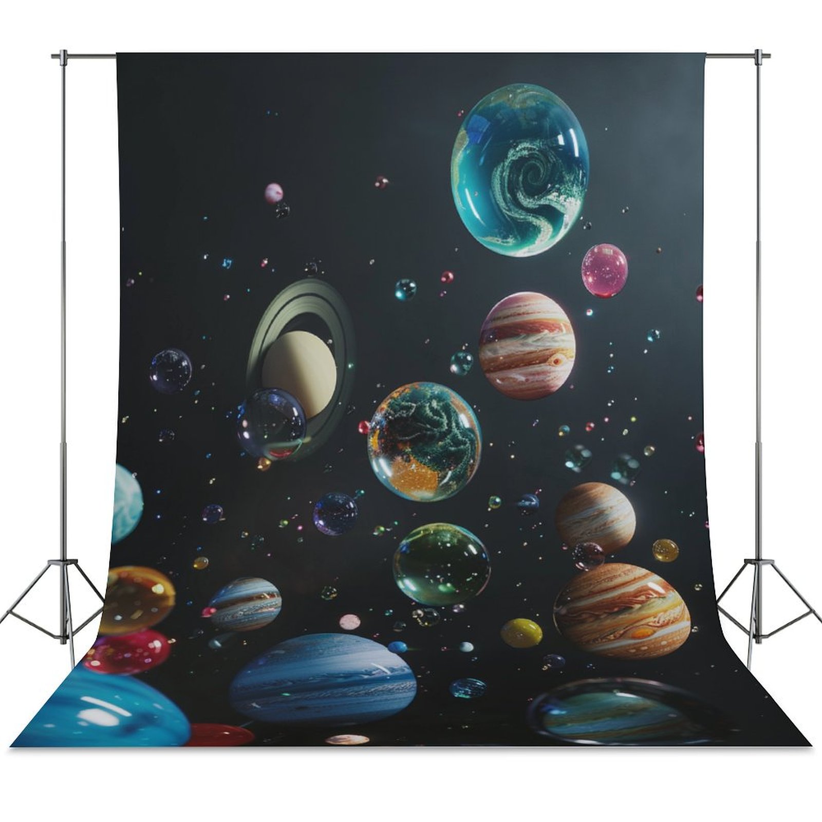 Planet Mars Mercury Jupiter Spring Wall Backdrop Background Floral ...