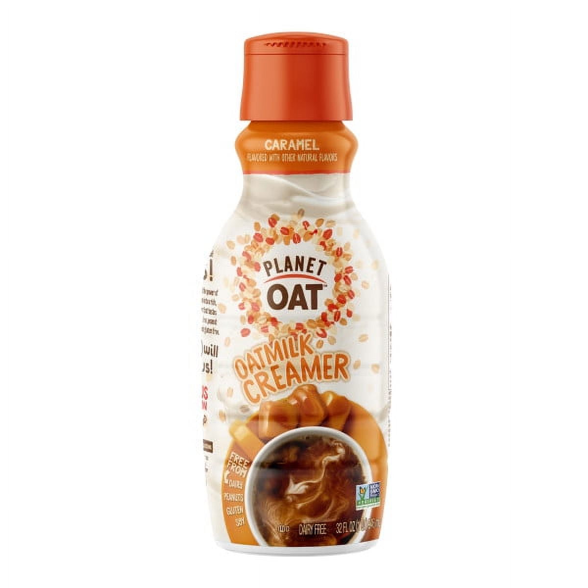 Planet Oat Dairy-Free Caramel Coffee Creamer, 32oz Plastic Bottle ...