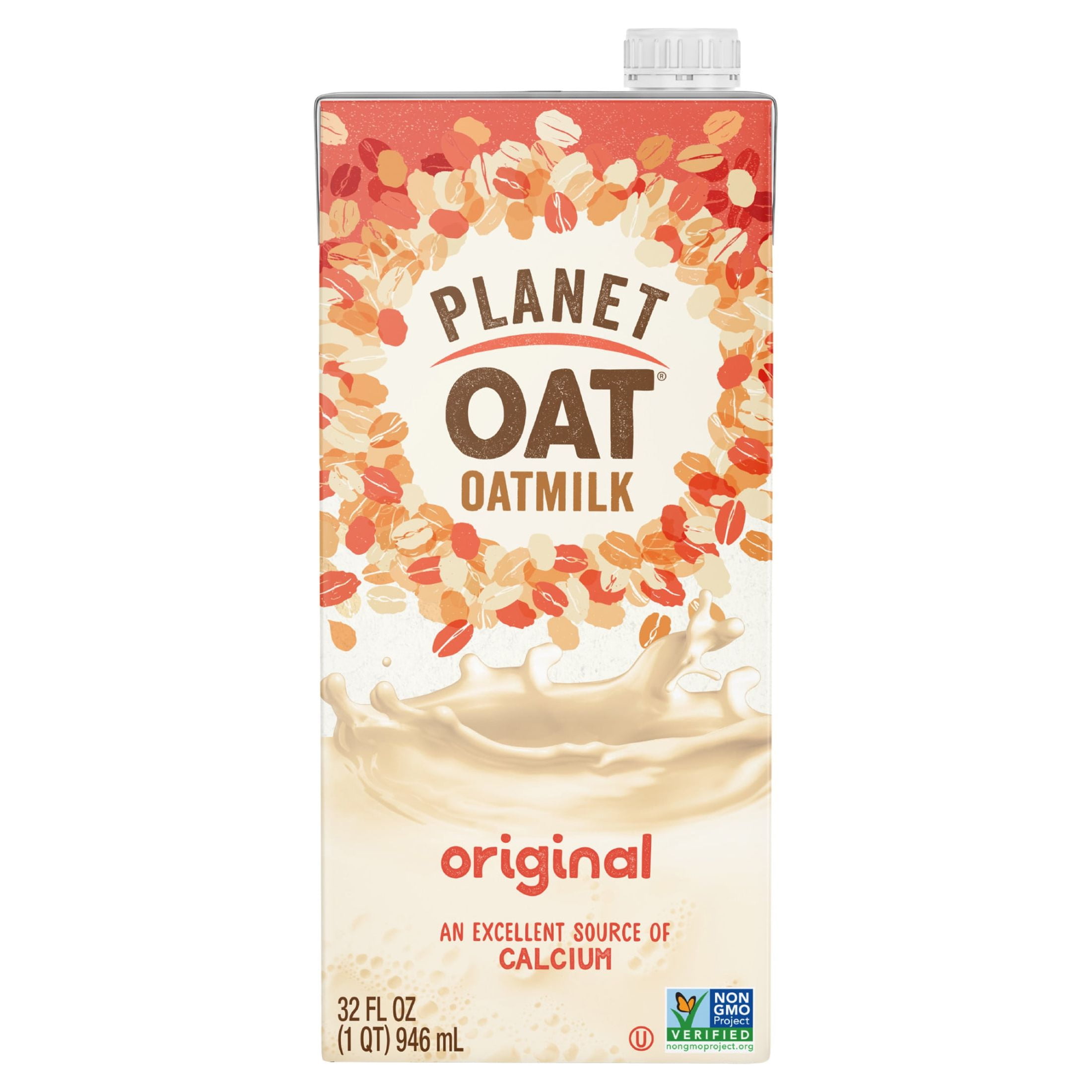 Planet Oat Original Oatmilk, NON GMO, 32 fl oz, Shelf Stable, Cardboard ...