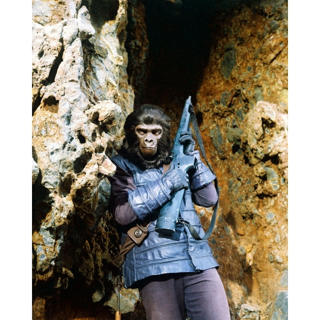 Planet Of The Apes 24X36 Classic Hollywood Poster Soldier Ape With ...
