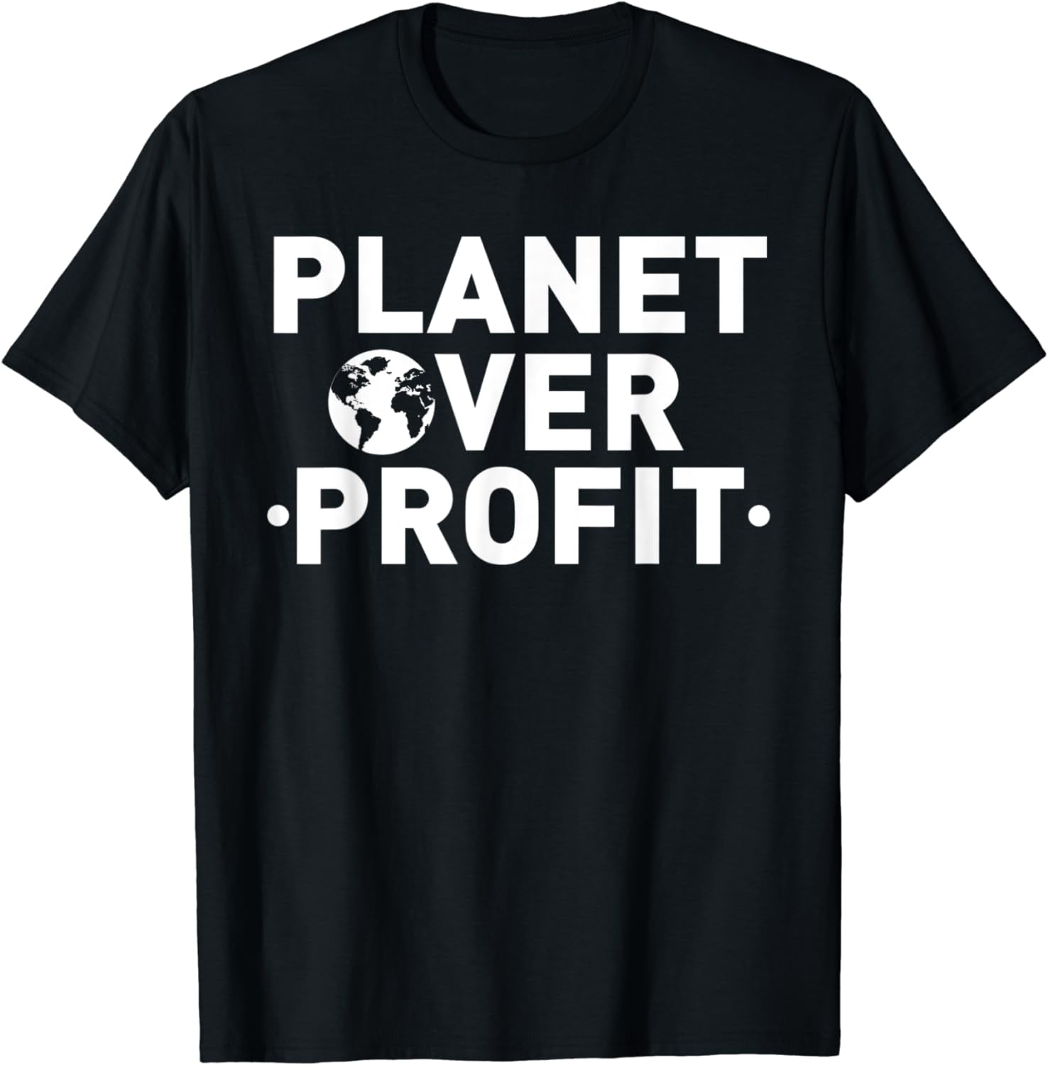 Planet Over Profit Climate Change Environment Earth Day T-Shirt ...