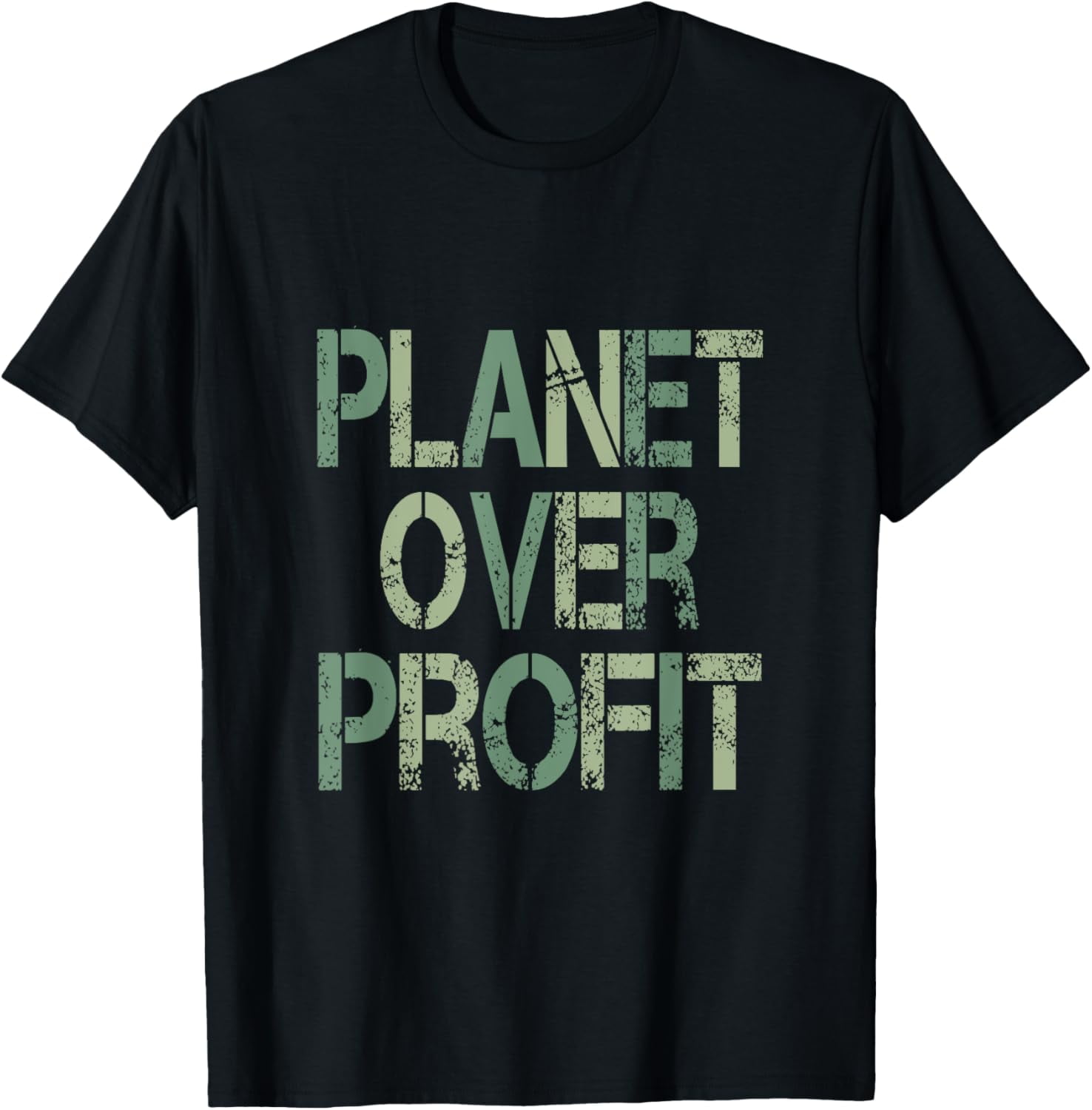 Planet Over Profit Earth Day Vintage T-Shirt - Walmart.com